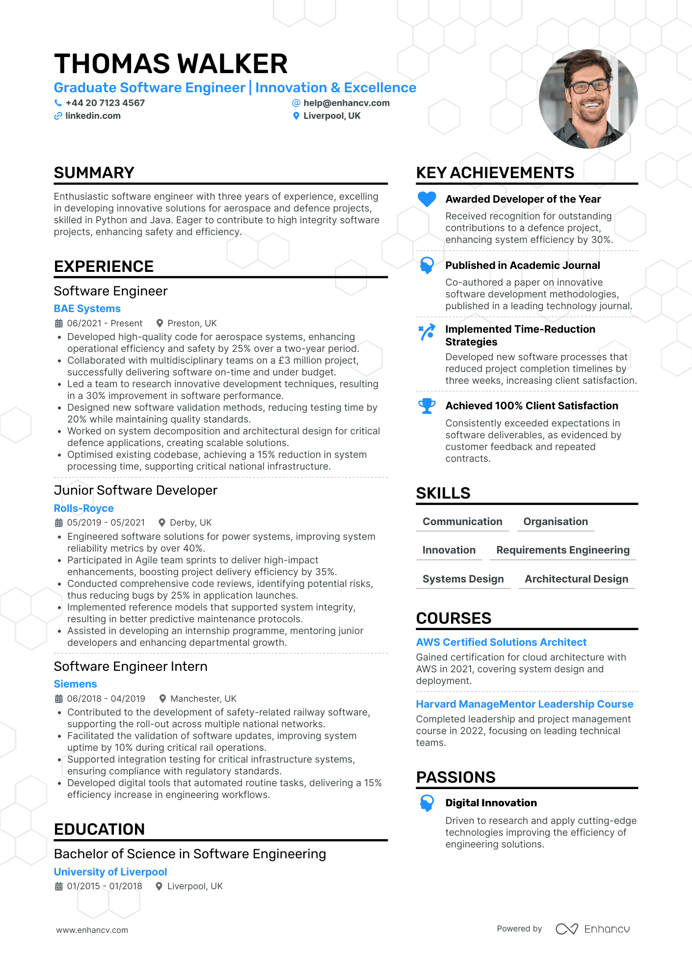 Junior Software Engineer CV Examples & Guide for 2025