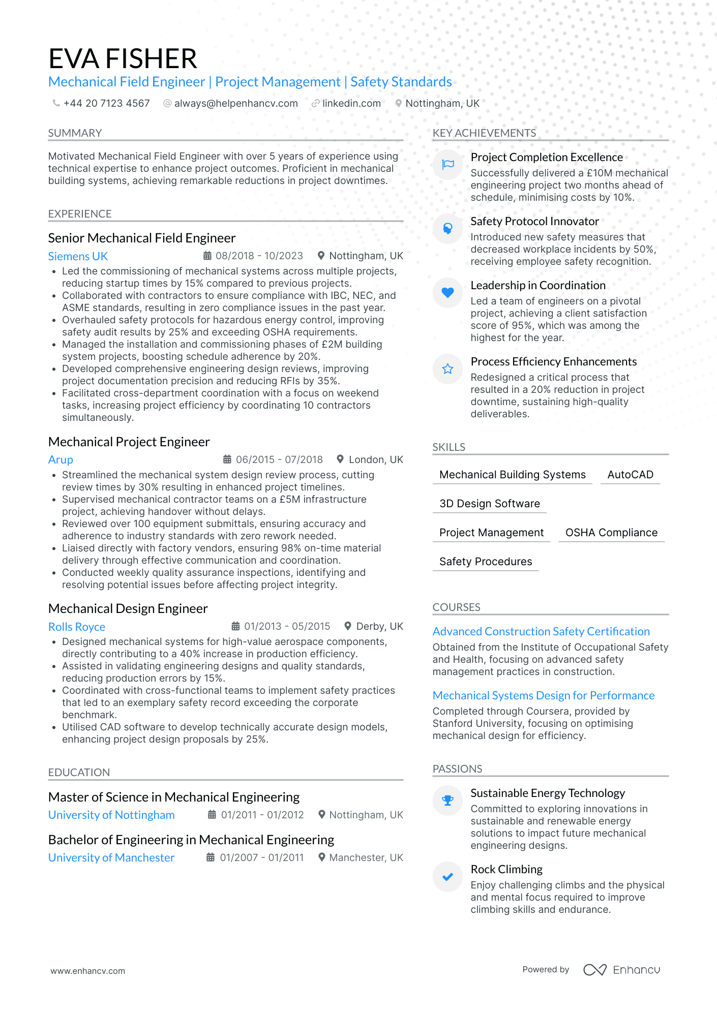 Mechanical Engineer CV Examples & Guide for 2026