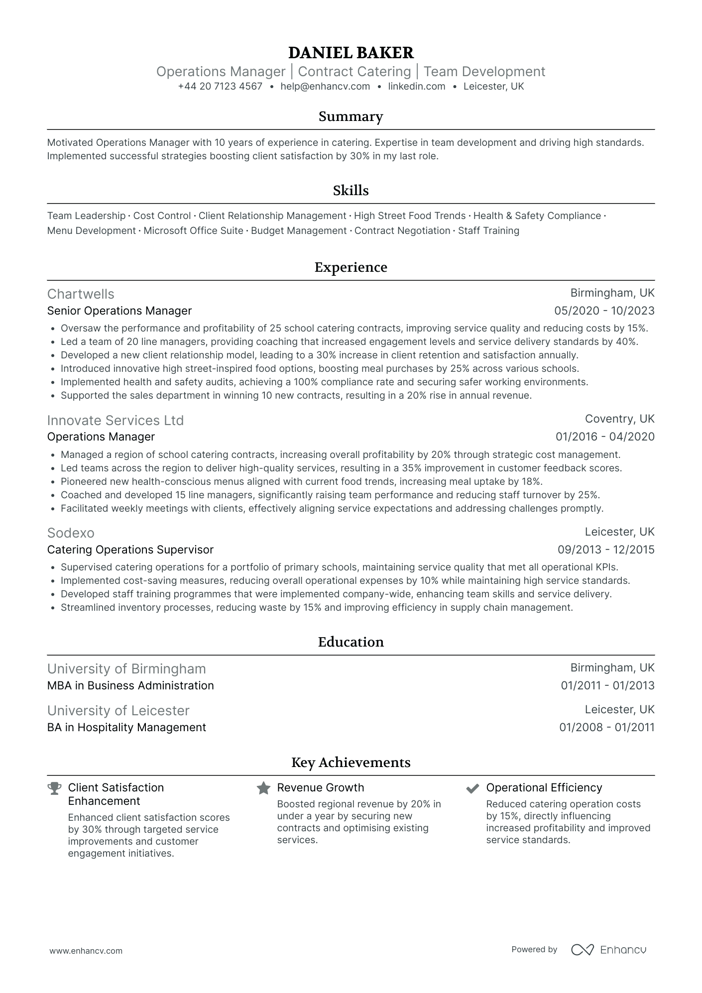 Manager CV Examples & Guide for 2026