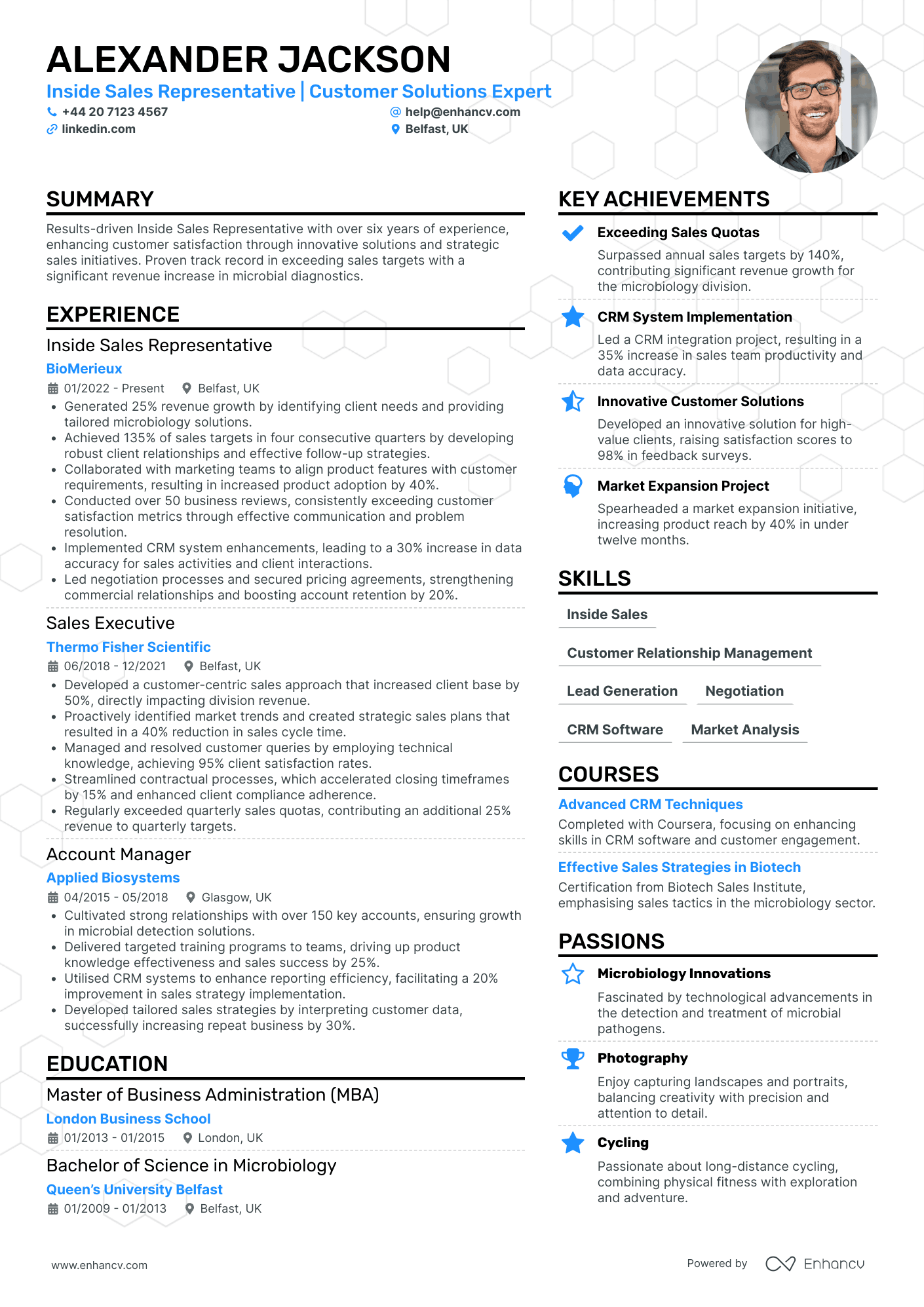 Sales Representative CV Examples & Guide for 2026