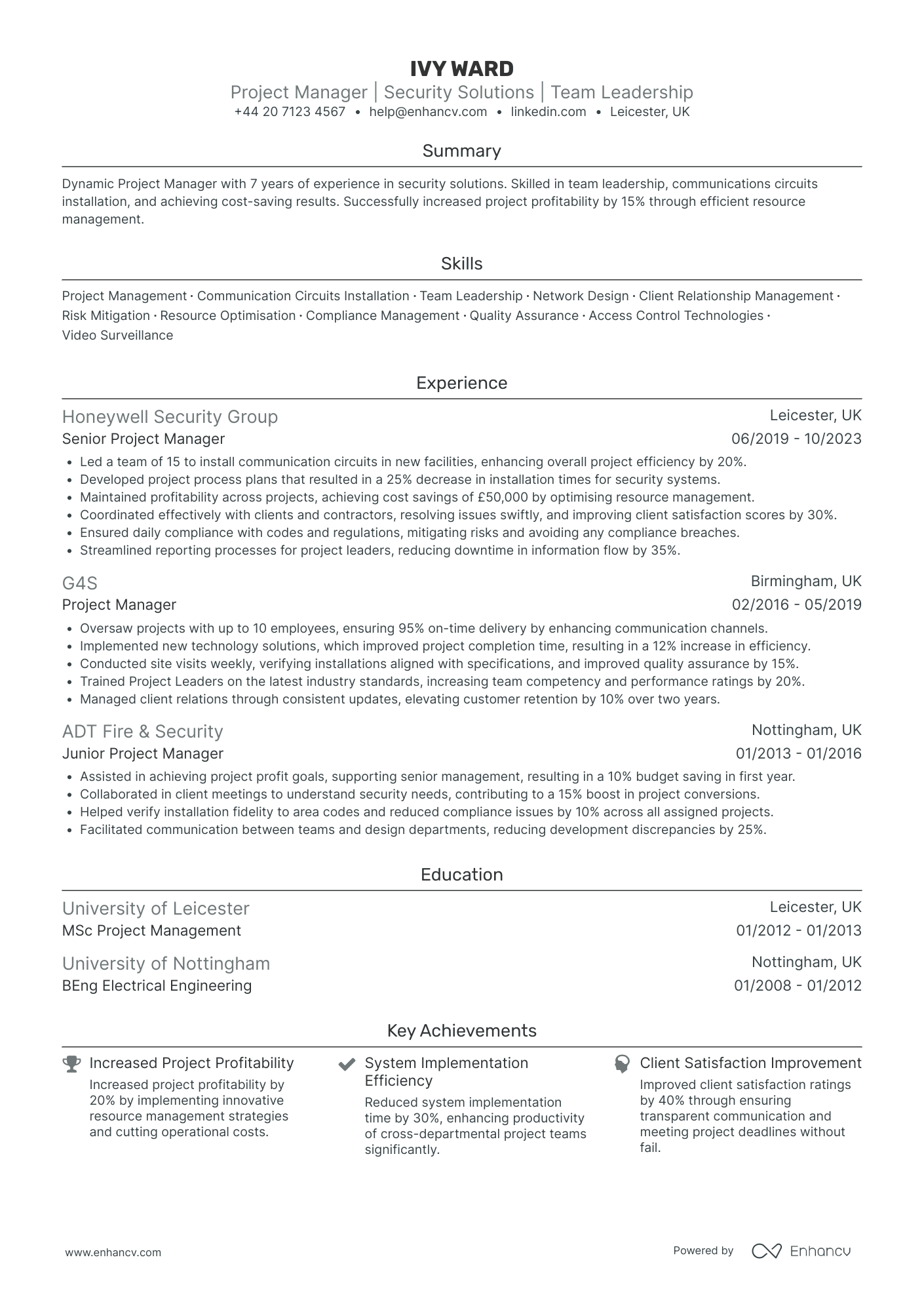 IT Project Manager CV Examples & Guide for 2026