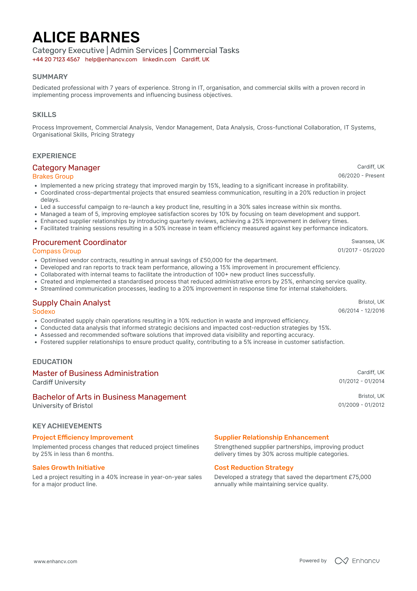 Catering CV Examples & Guide for 2026