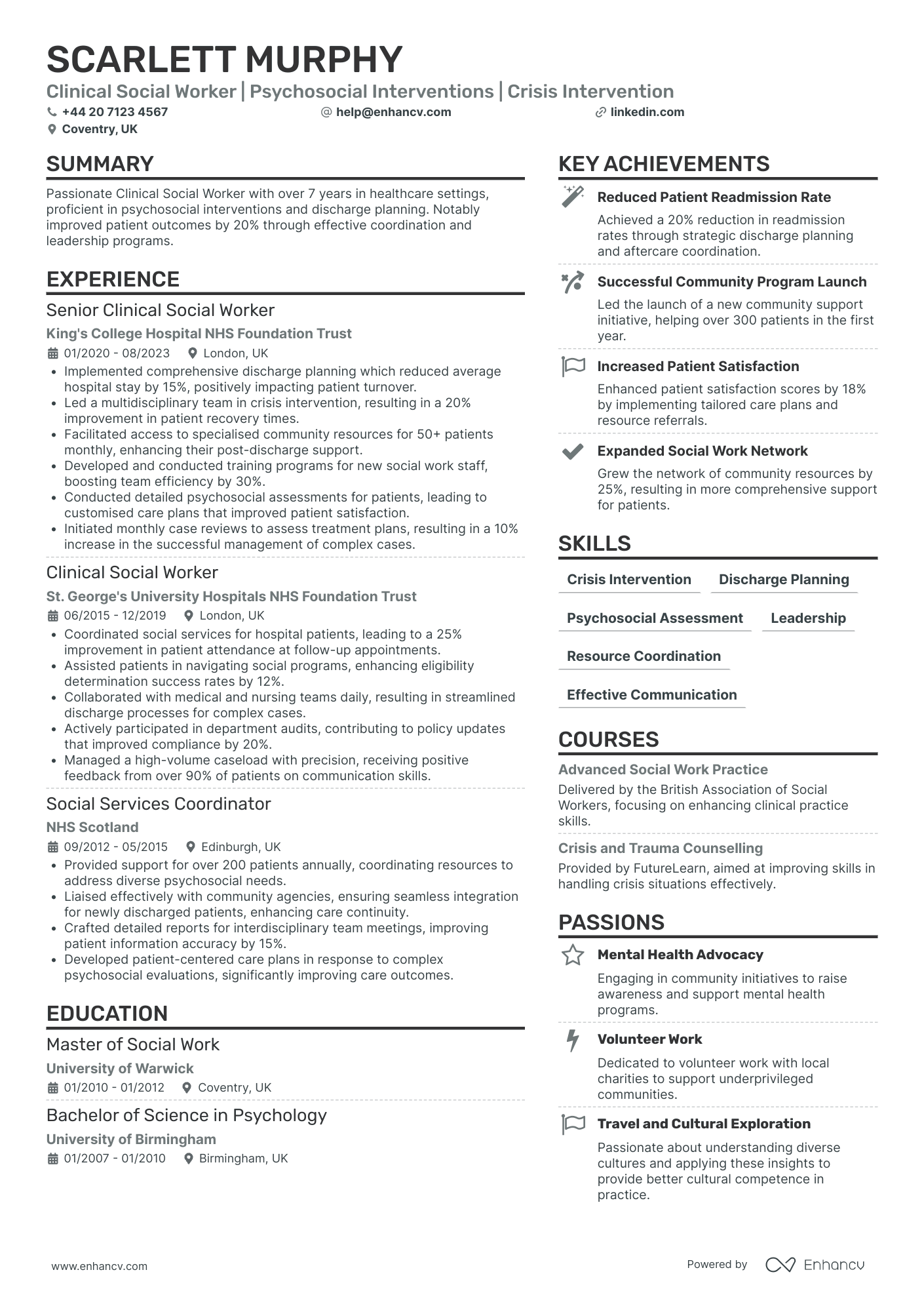 Social Worker CV Examples & Guide for 2026