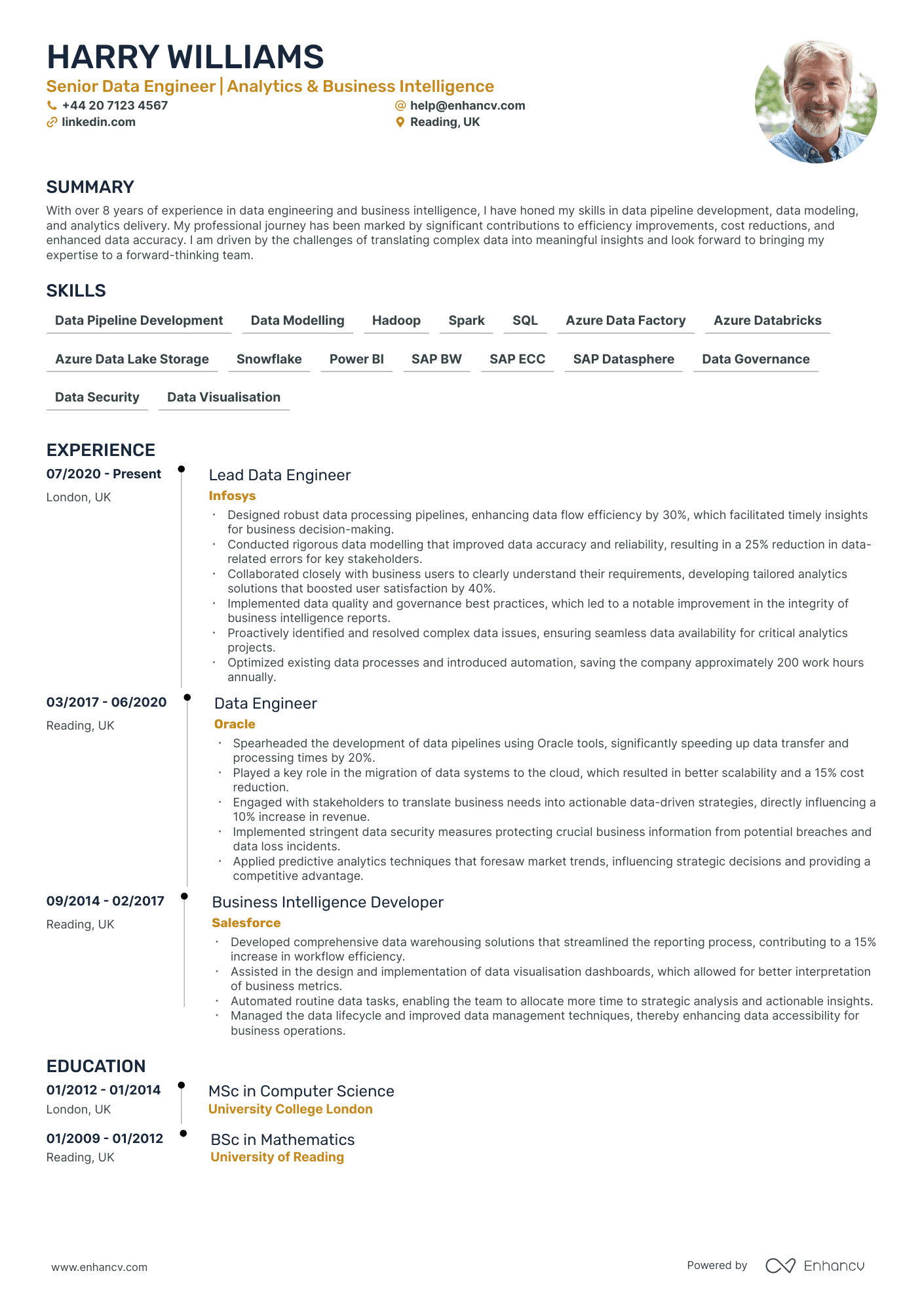 Data Engineer CV Examples & Guide for 2025