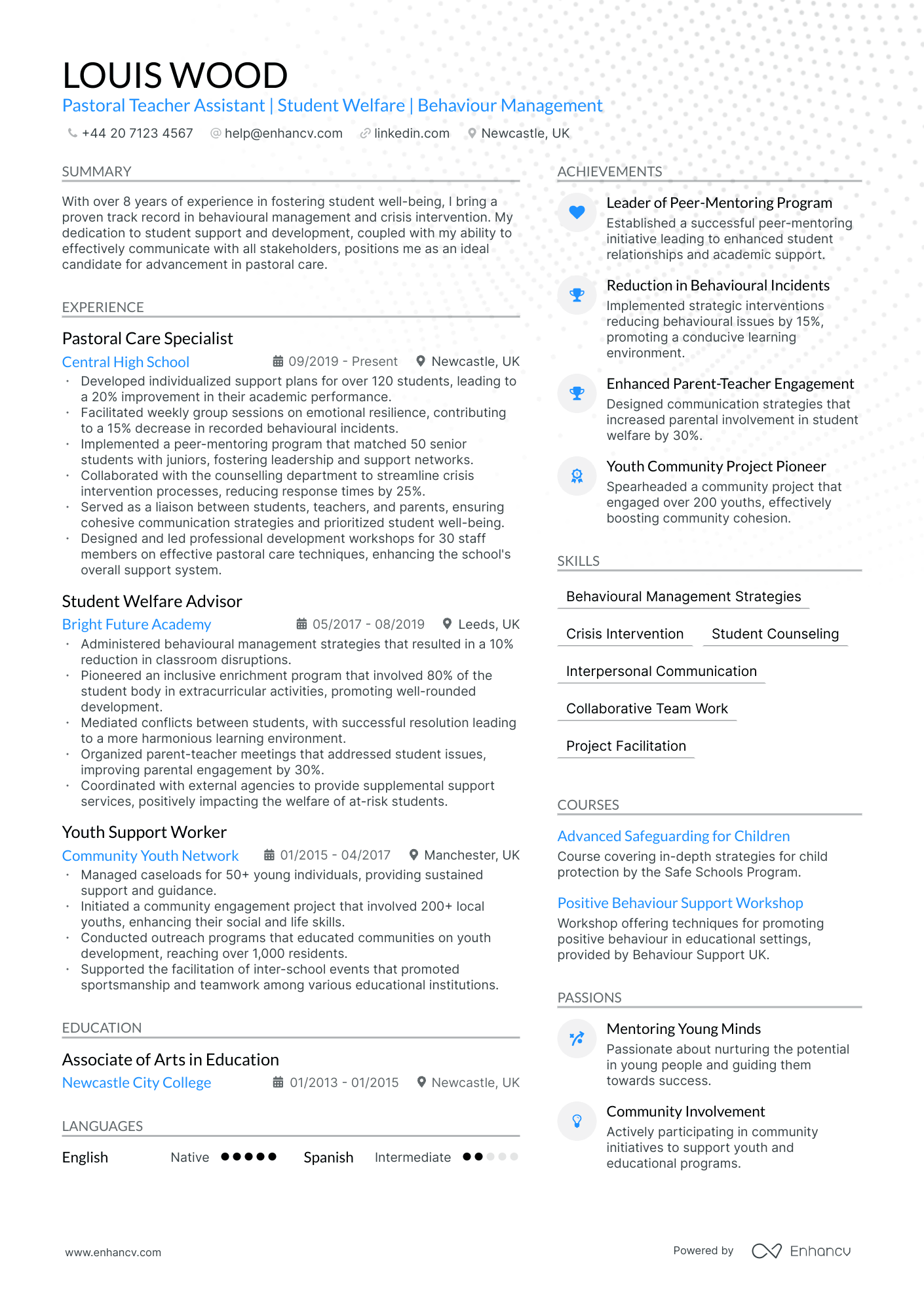 Teacher Assistant CV Examples & Guide for 2025