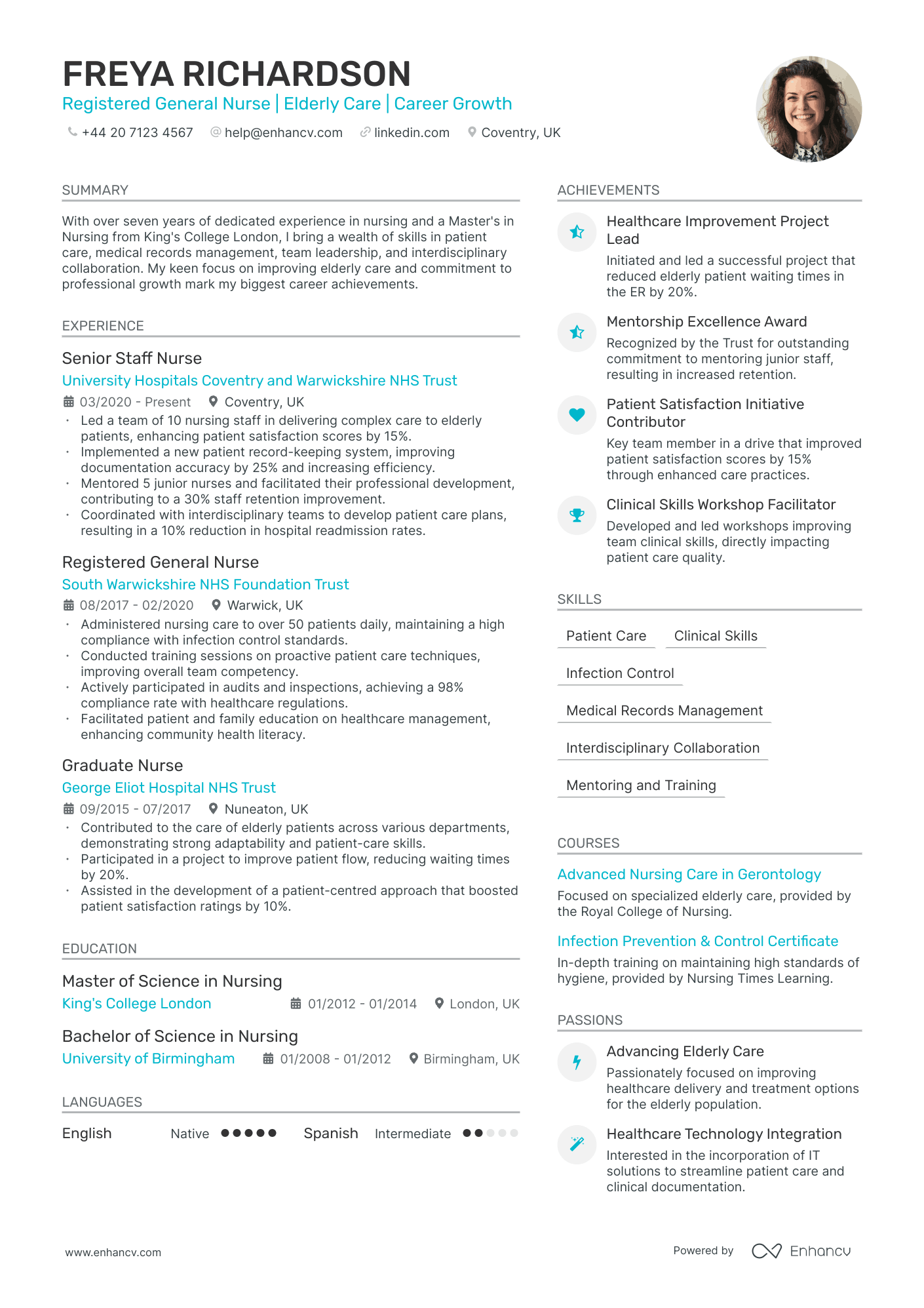 Nurse CV Examples & Guide for 2025