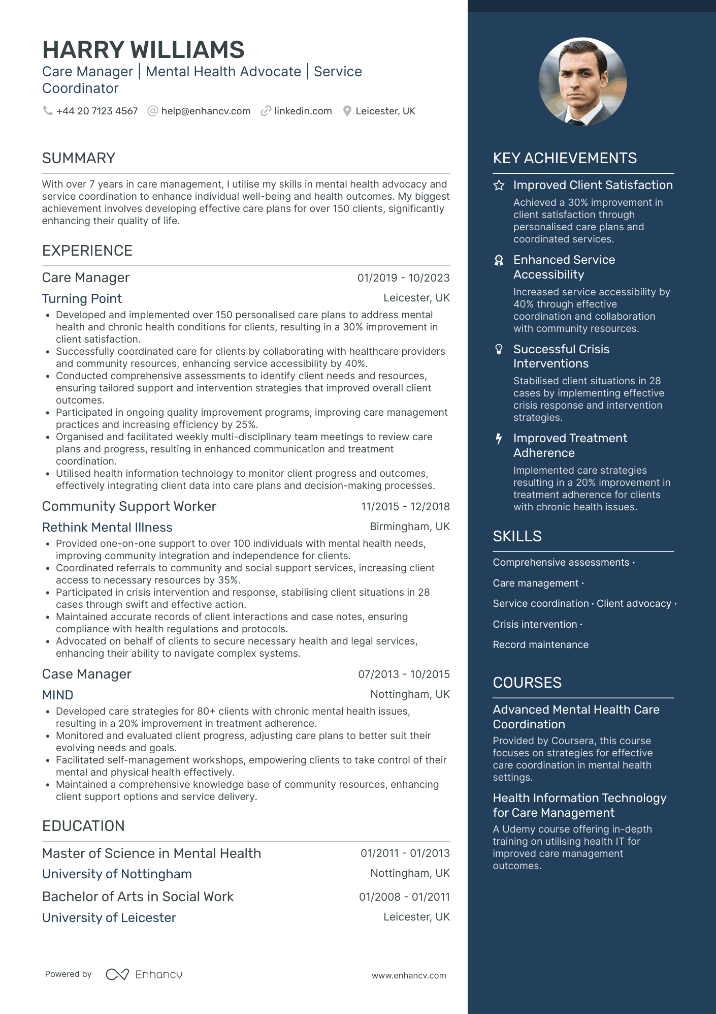 Care Manager CV Examples & Guide for 2026