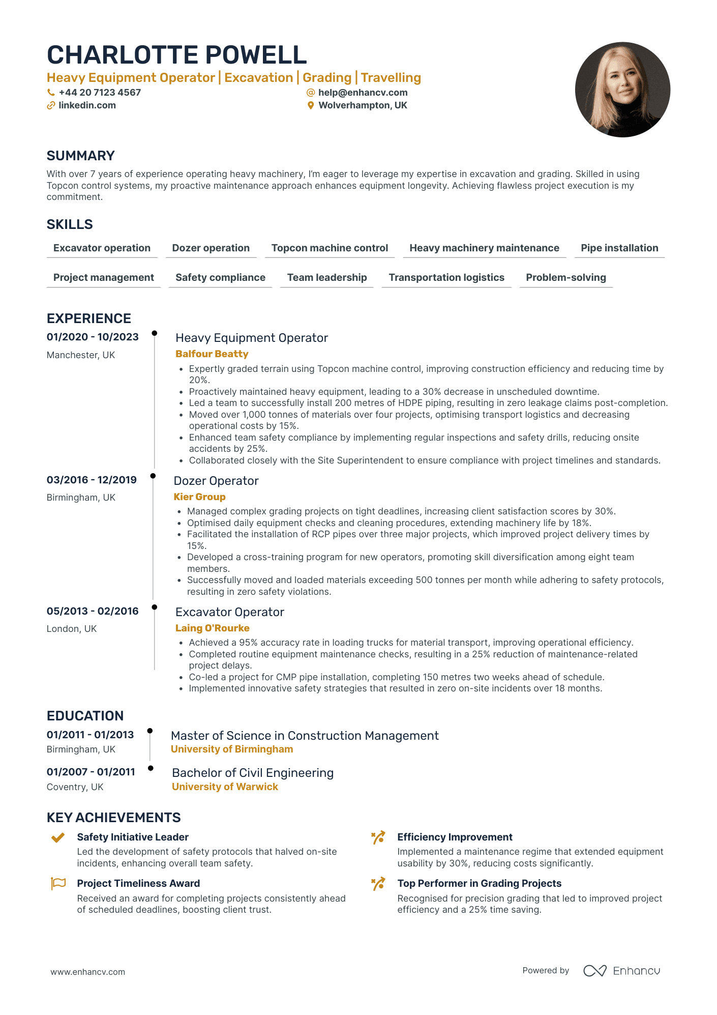 Construction CV Examples & Guide for 2026