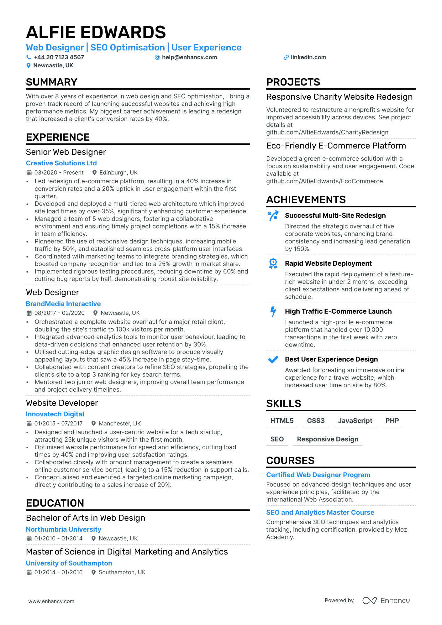 Developer CV Examples & Guide for 2024