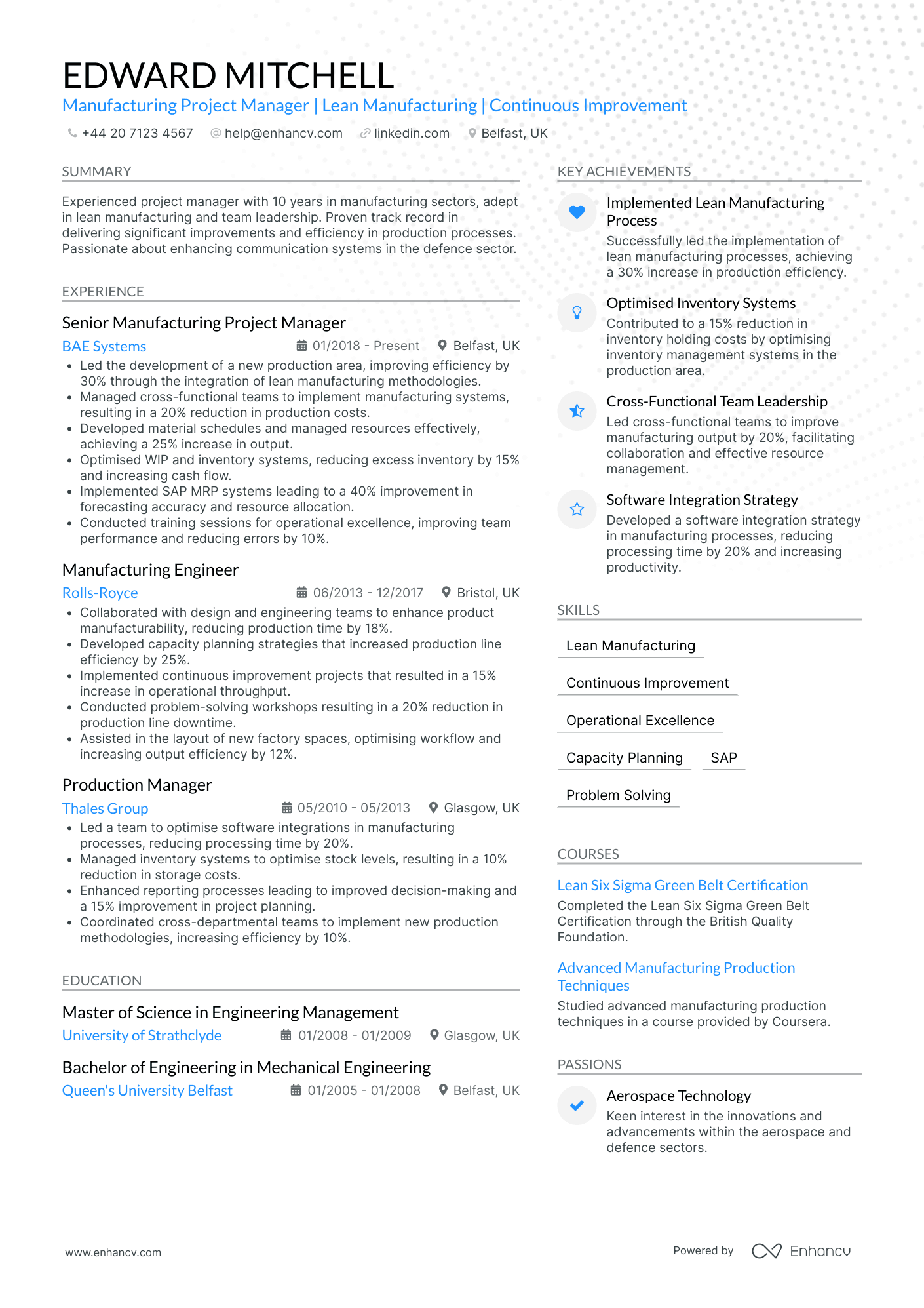Project Manager CV Examples & Guide for 2026