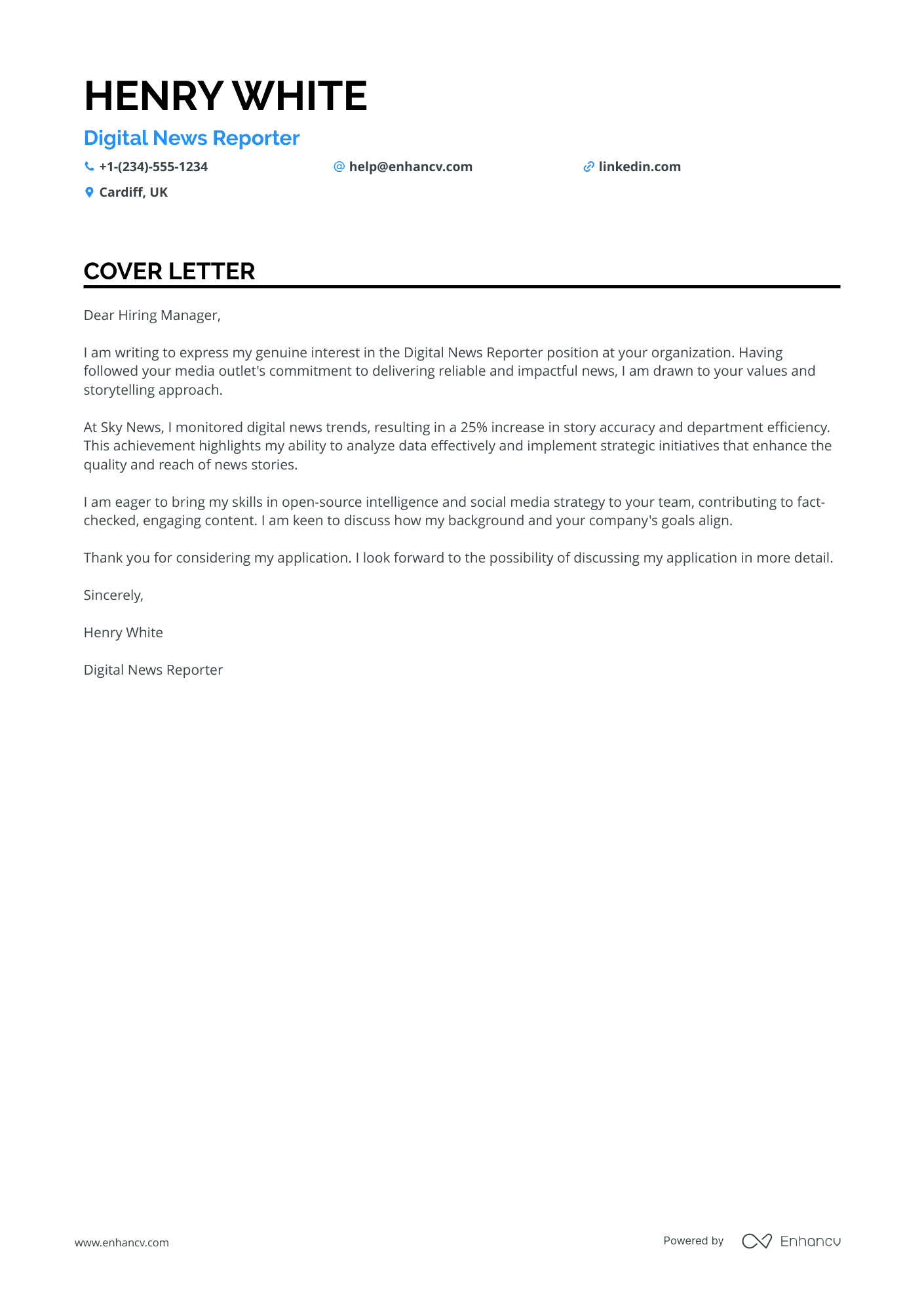 Journalist Cover Letter Examples & Guide for 2026