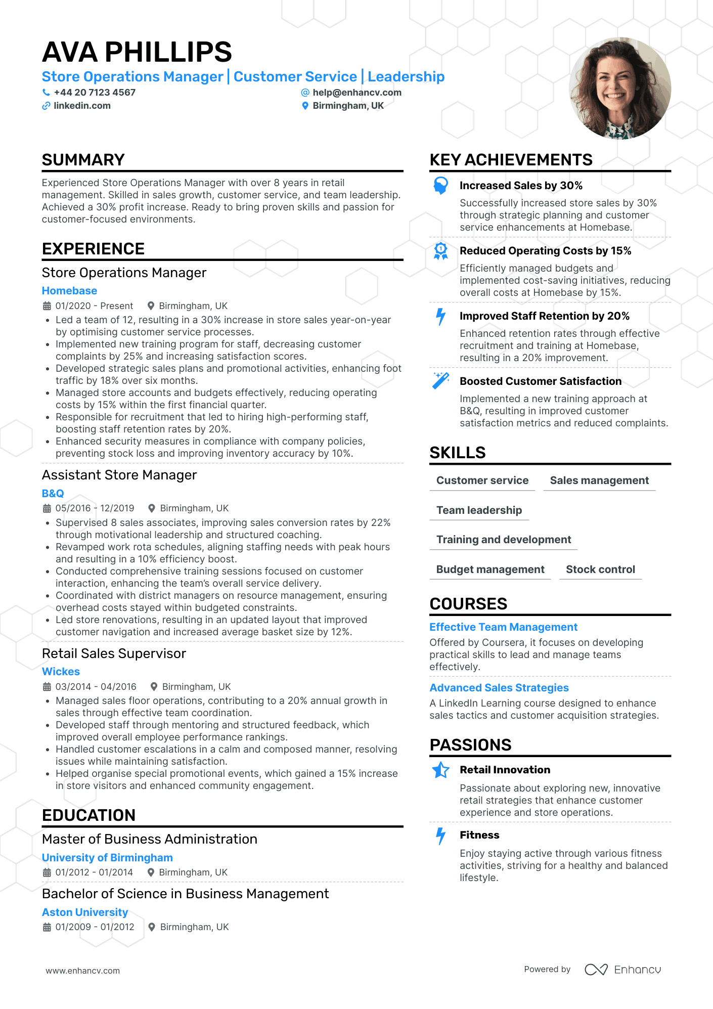 Store Manager CV Examples & Guide for 2026