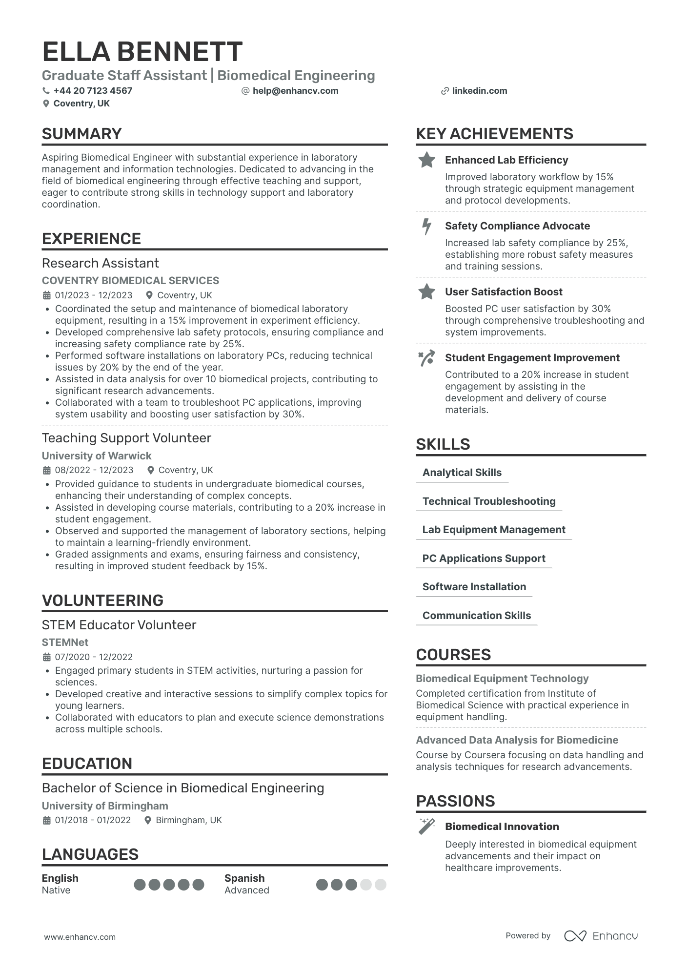 Engineering Student CV Examples & Guide for 2026