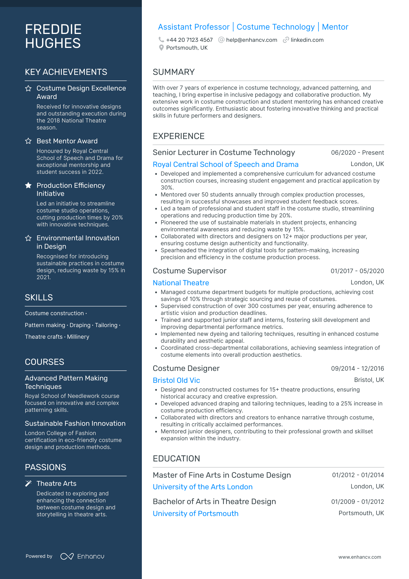 Dance CV Examples & Guide for 2026