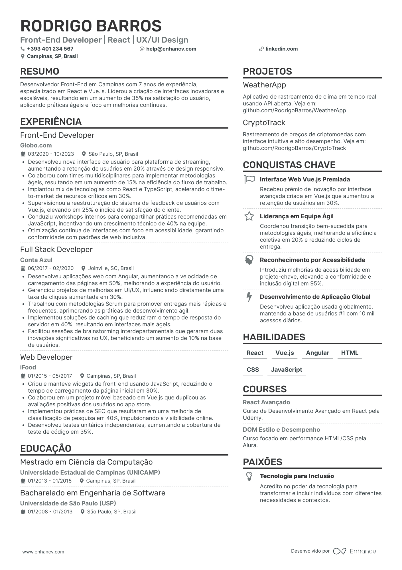 12 Exemplos de Currículo para Desenvolvedor que Conseguiram Emprego em 2026