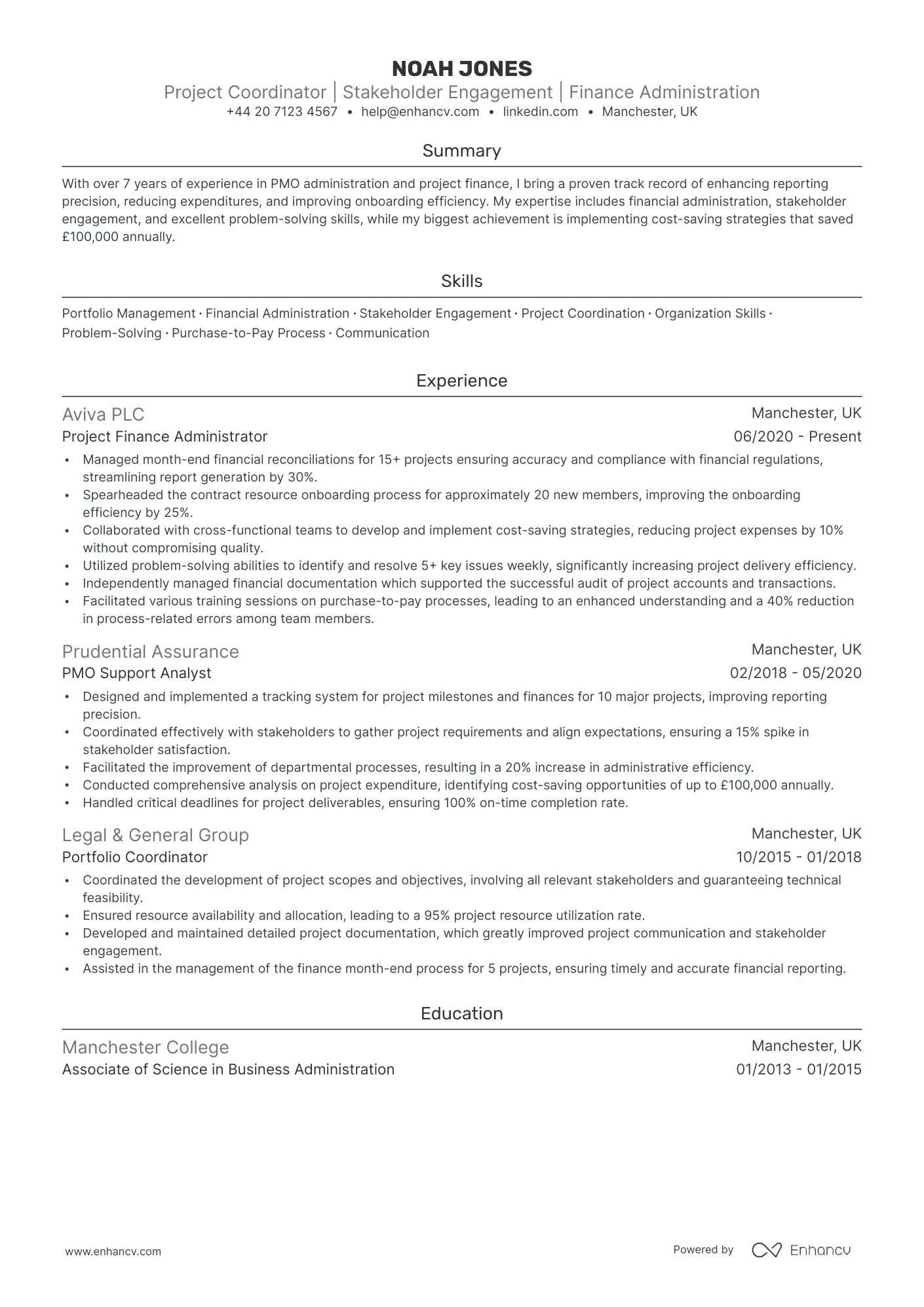 Office Administrator CV Examples & Guide for 2025