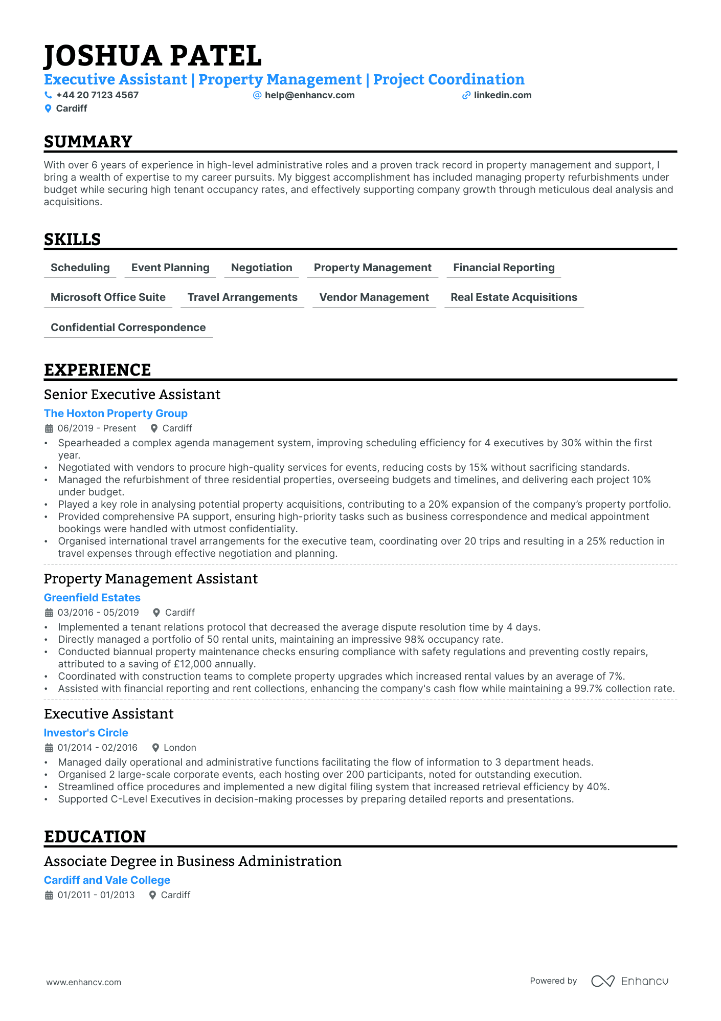 Personal Assistant CV Examples & Guide for 2025
