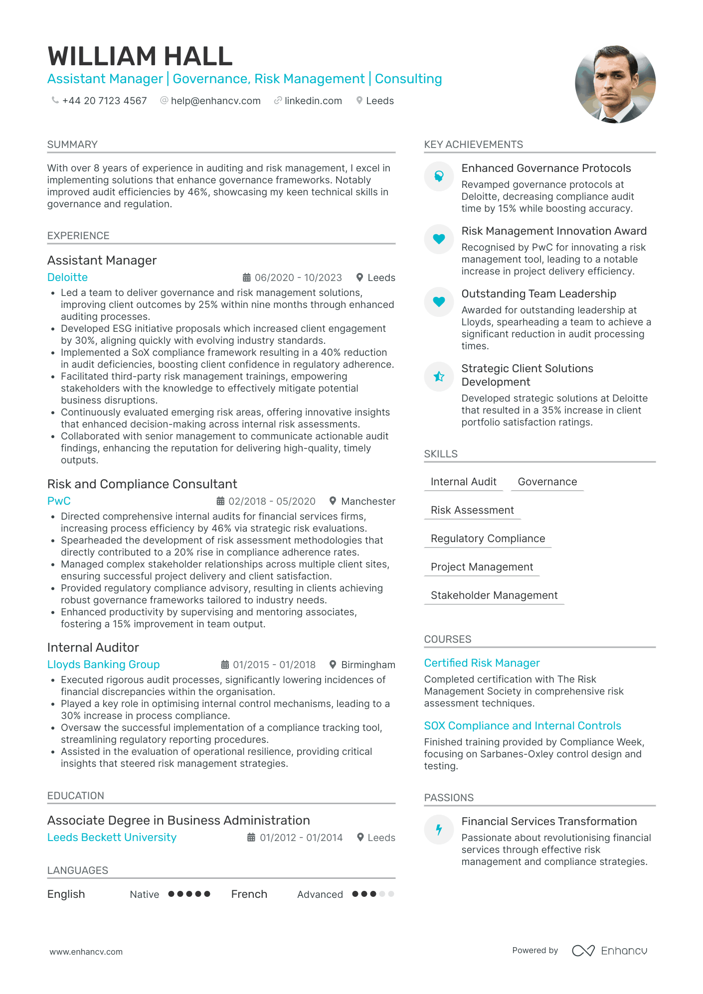 Audit Manager CV Examples & Guide for 2026