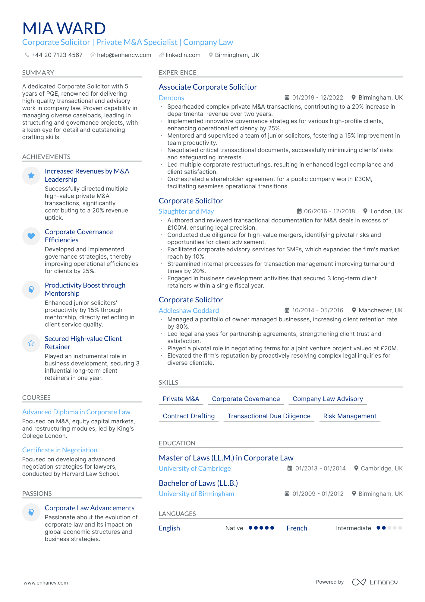 Solicitor CV Examples & Guide for 2025