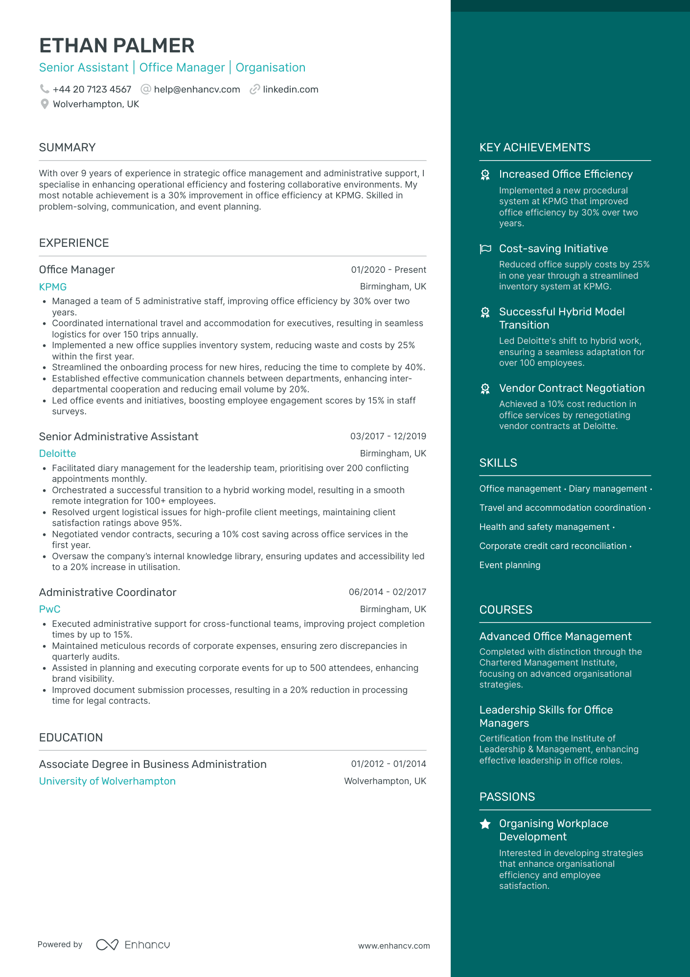 Office Manager CV Examples & Guide for 2026