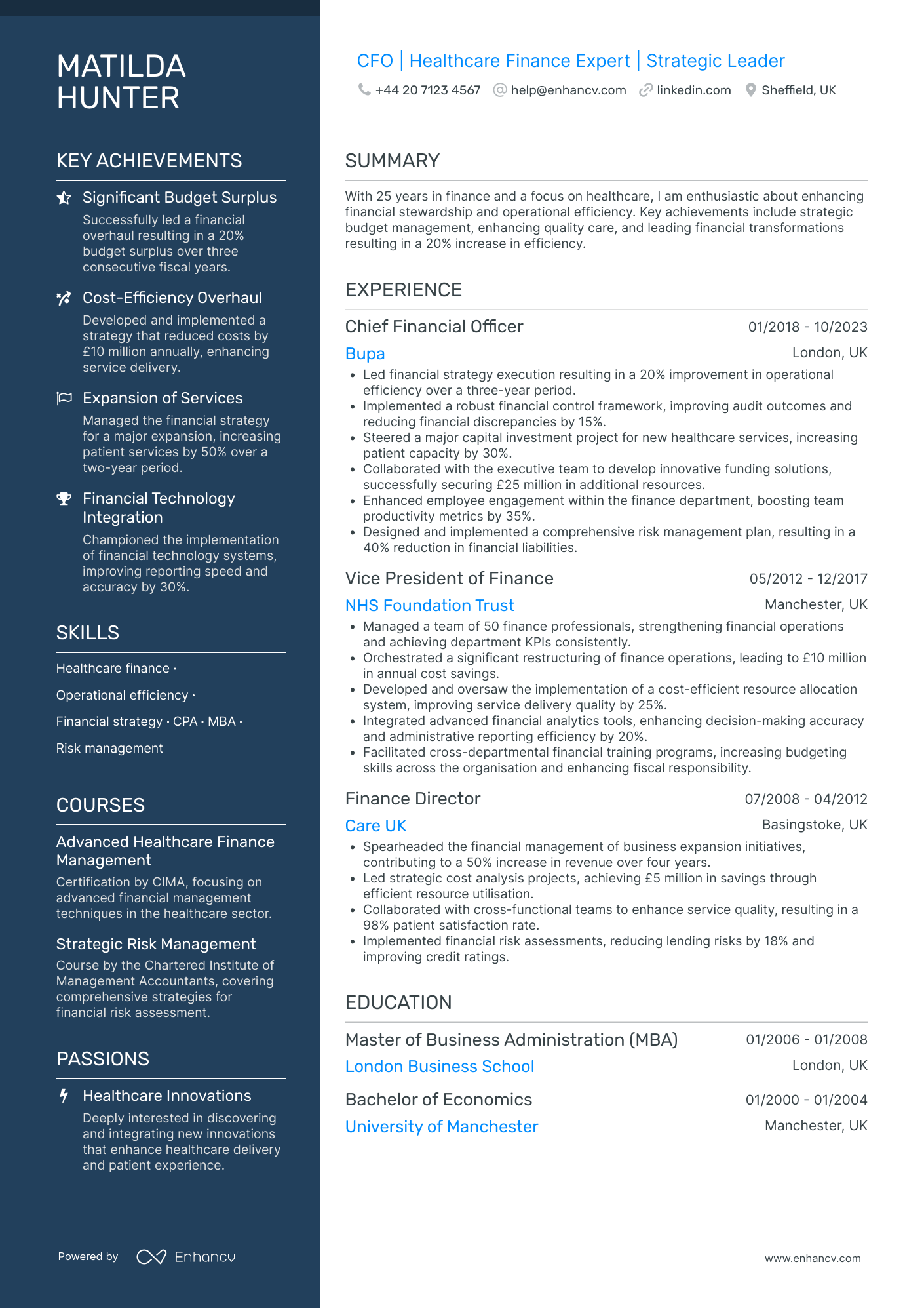Executive CV Examples & Guide for 2025