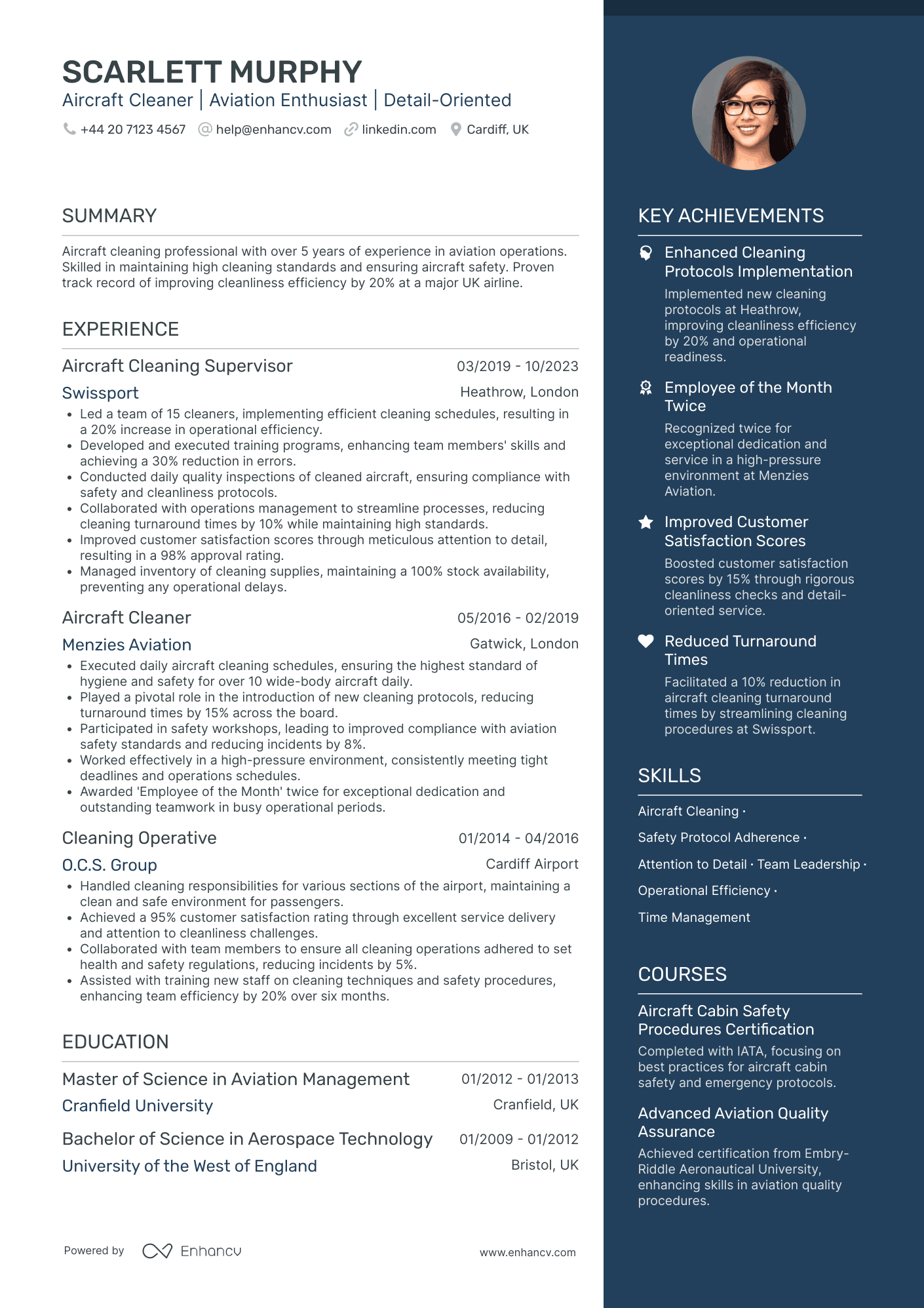 Cleaner CV Examples & Guide for 2025