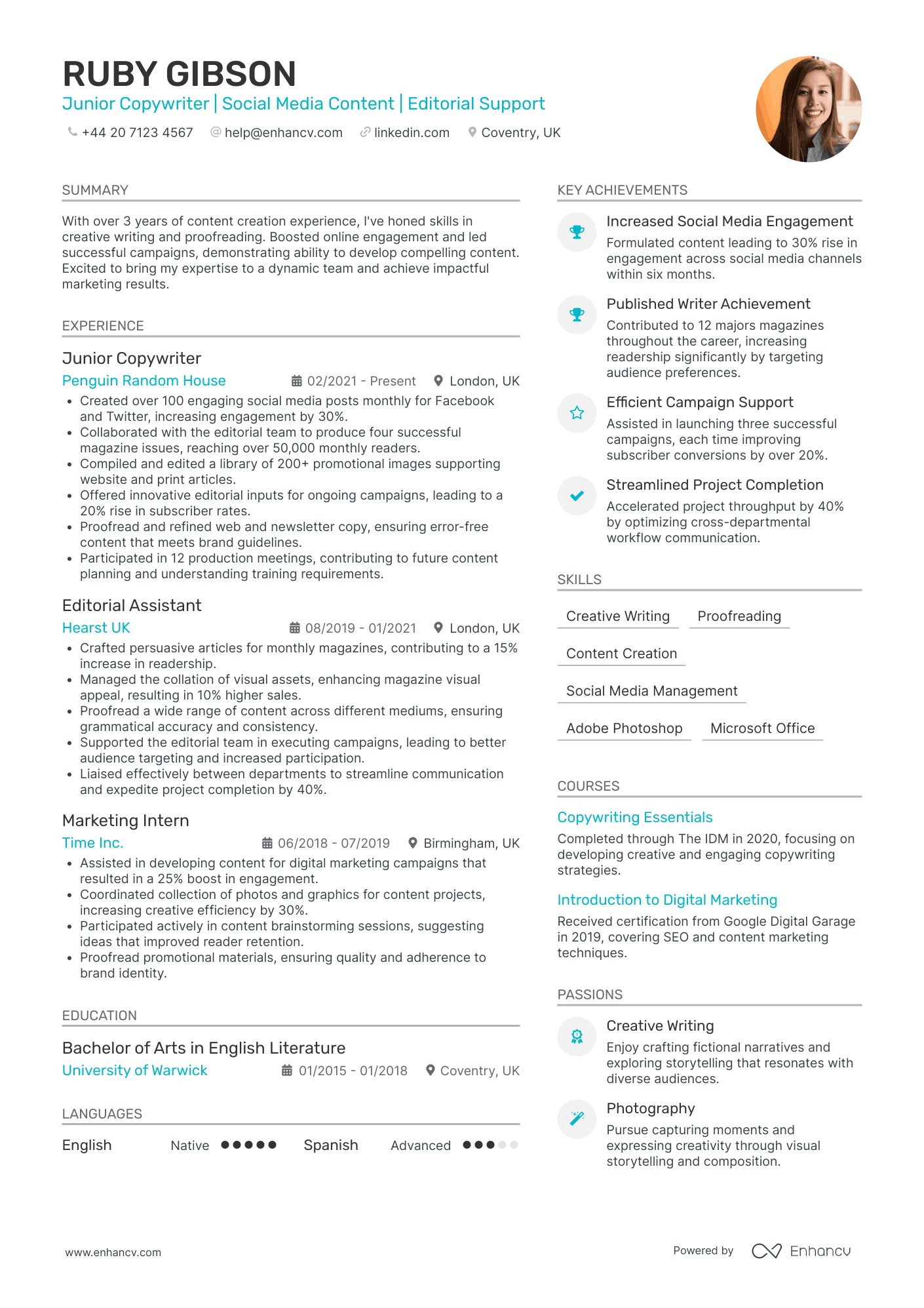 Writer CV Examples & Guide for 2026