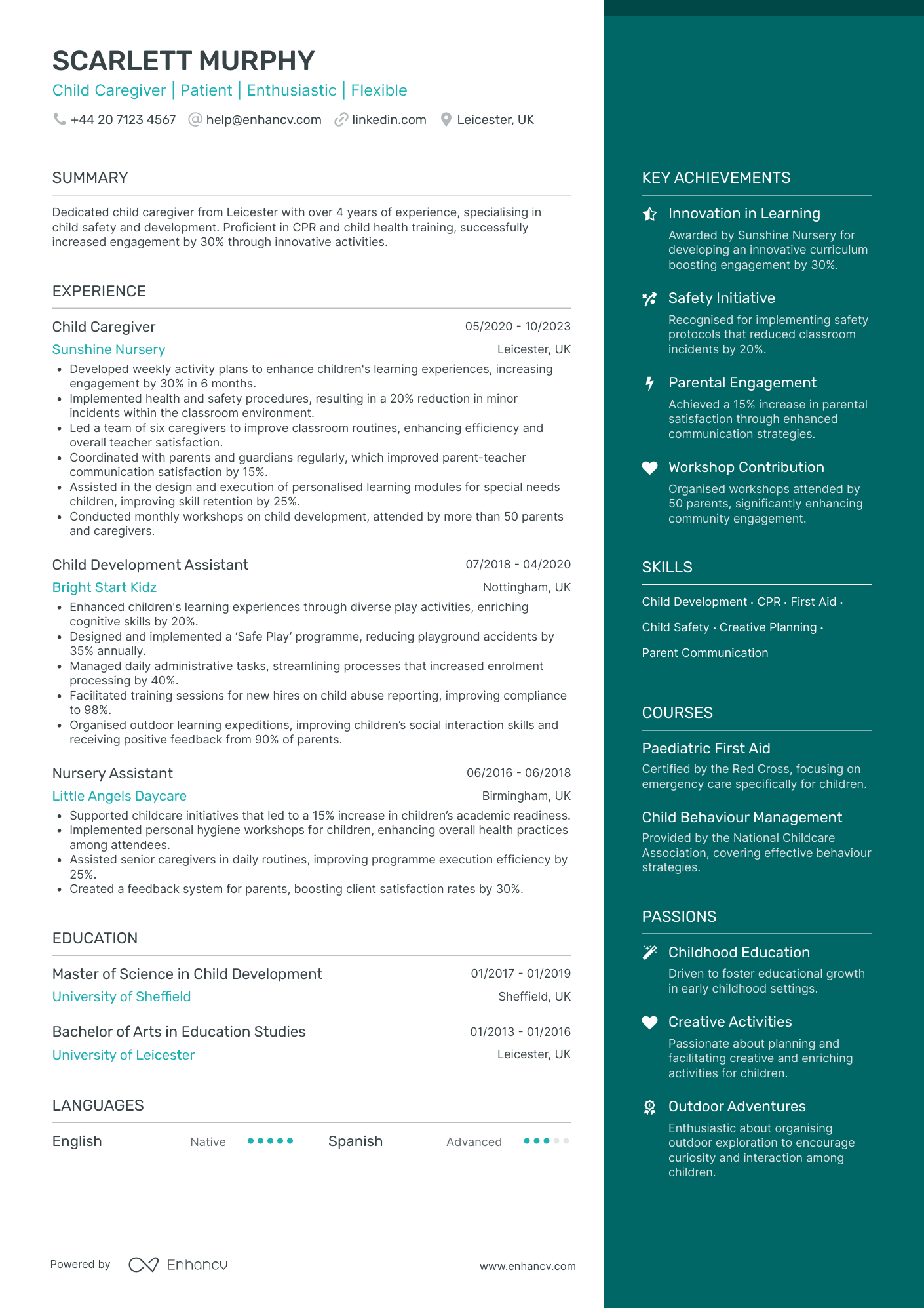 Caregiver CV Examples & Guide for 2026