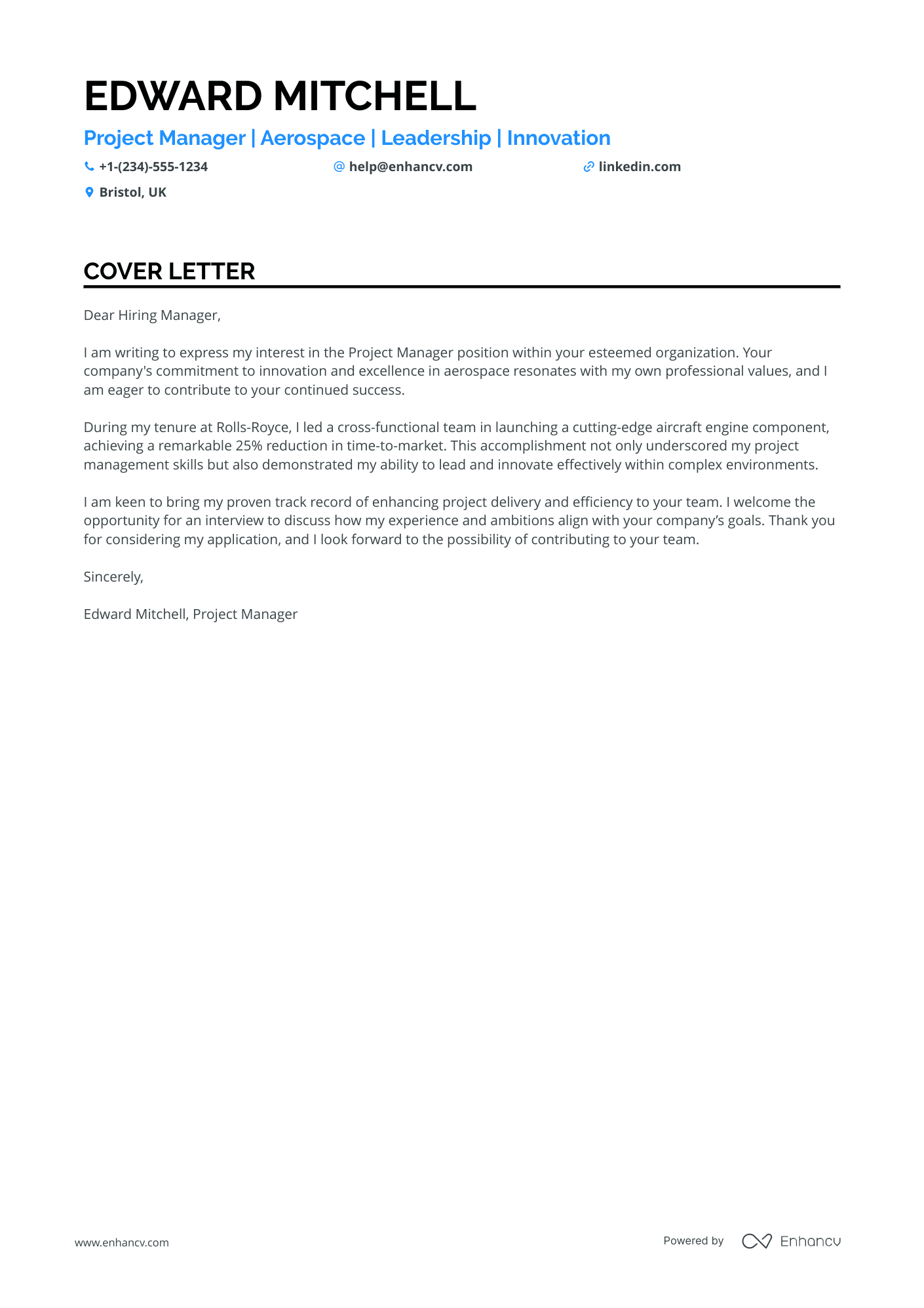 Contracts Manager Cover Letter Examples & Guide for 2025
