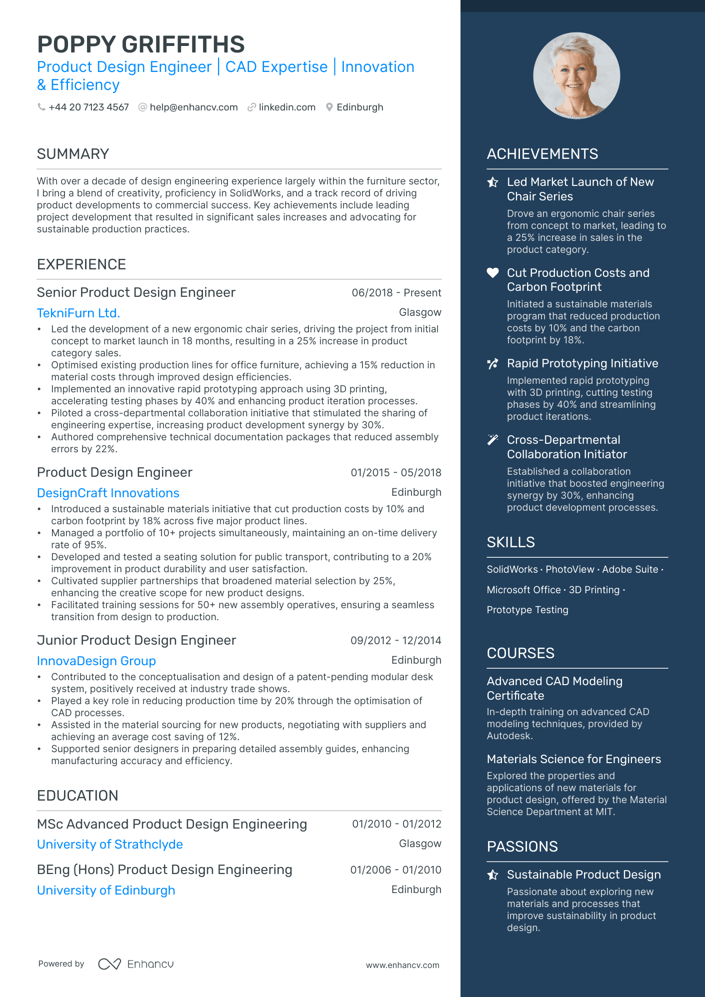 Design Engineer CV Examples & Guide for 2025