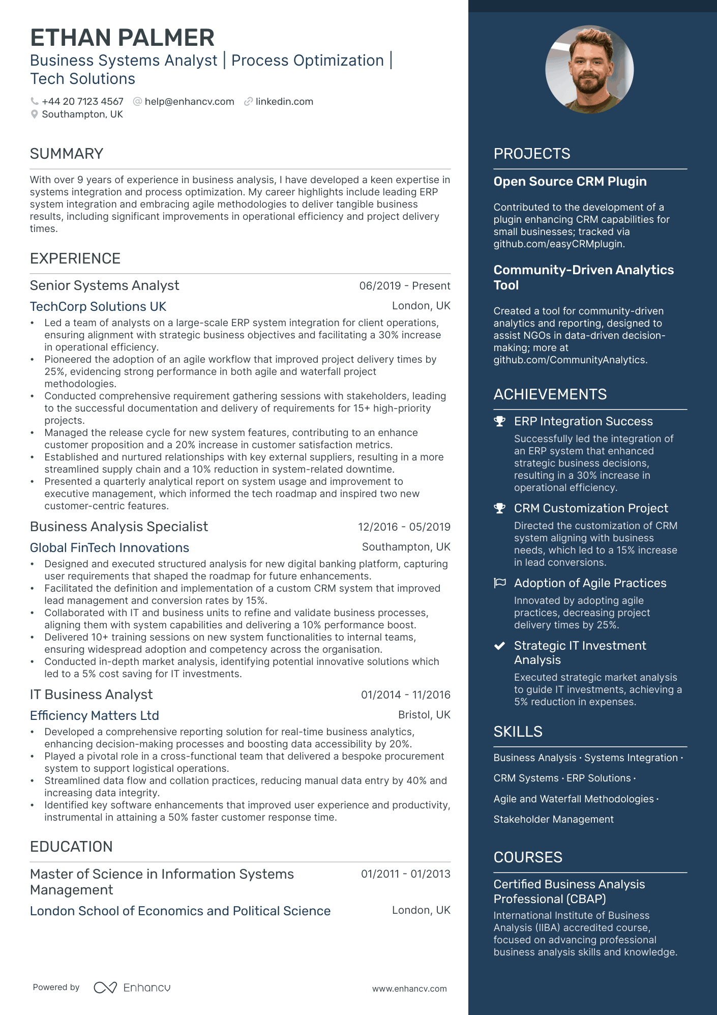 System Analyst CV Examples & Guide for 2025