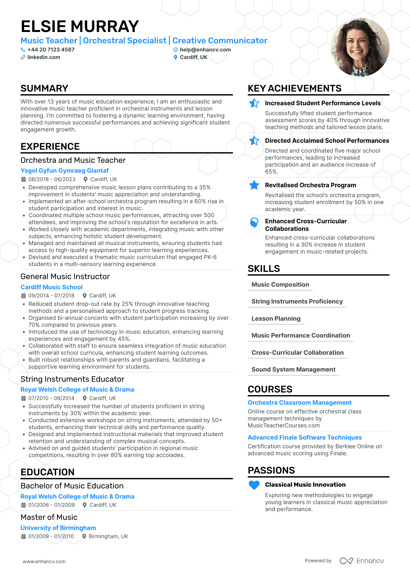 Musician CV Examples & Guide for 2026