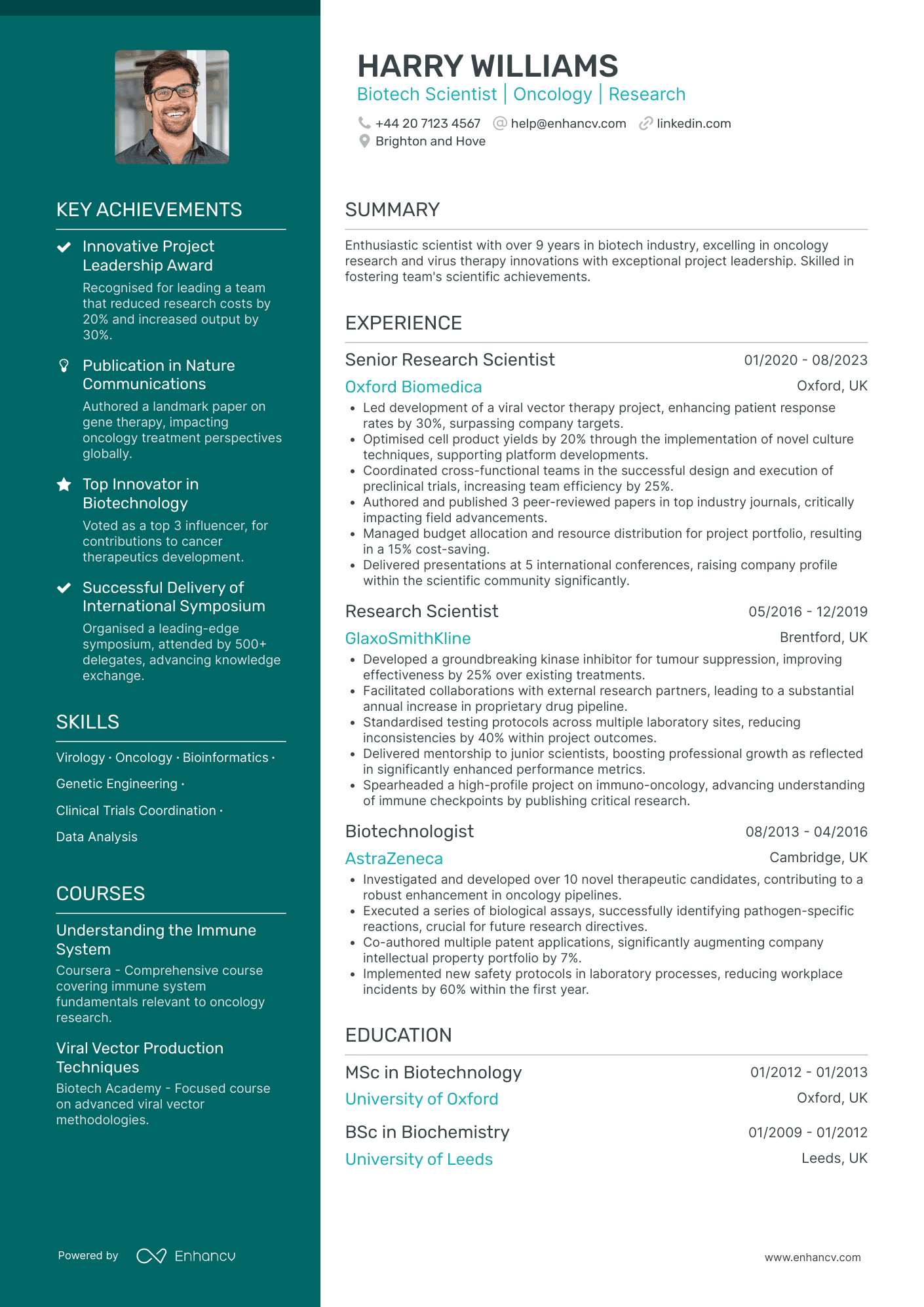 Scientist CV Examples & Guide for 2026