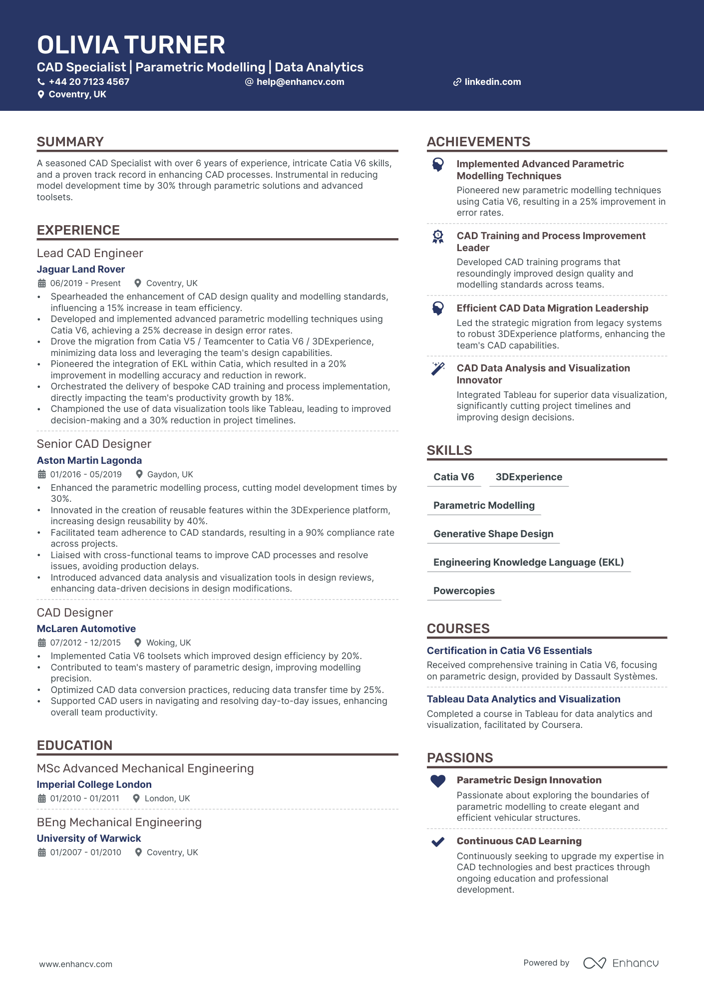 Process Engineer CV Examples & Guide for 2025