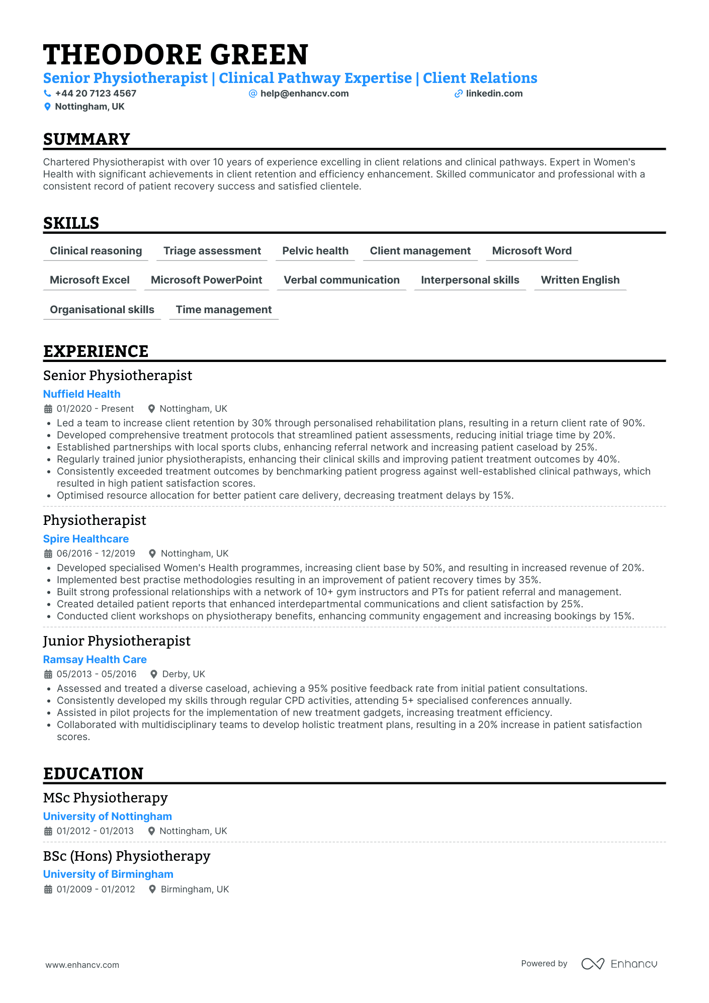 Gym CV Examples & Guide for 2026