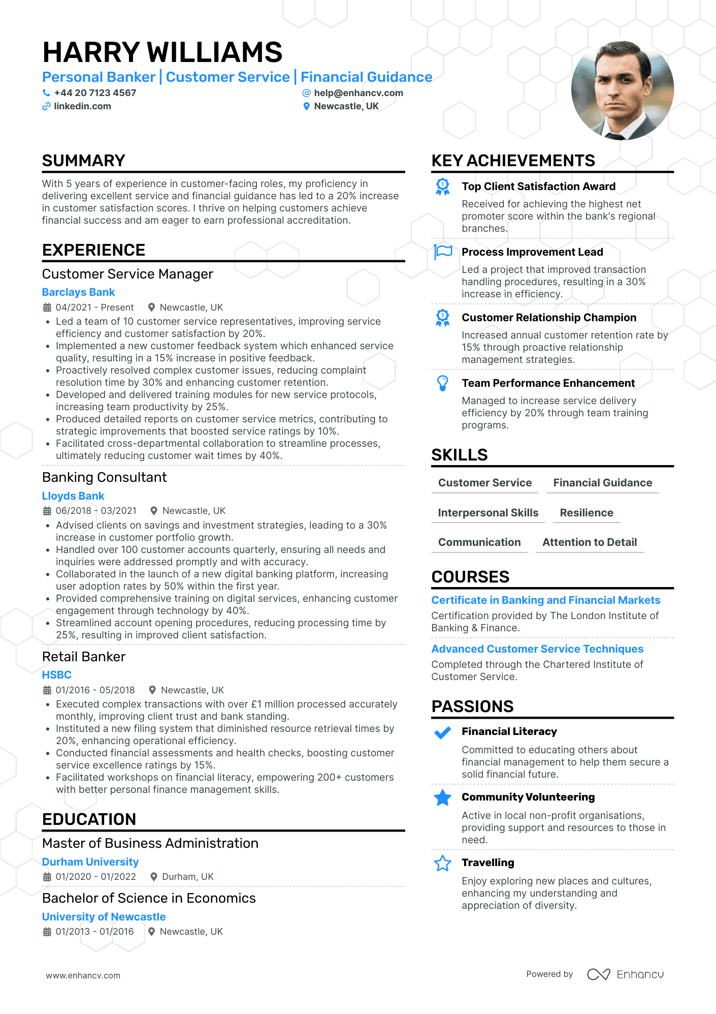 Personal Banker CV Examples & Guide for 2026