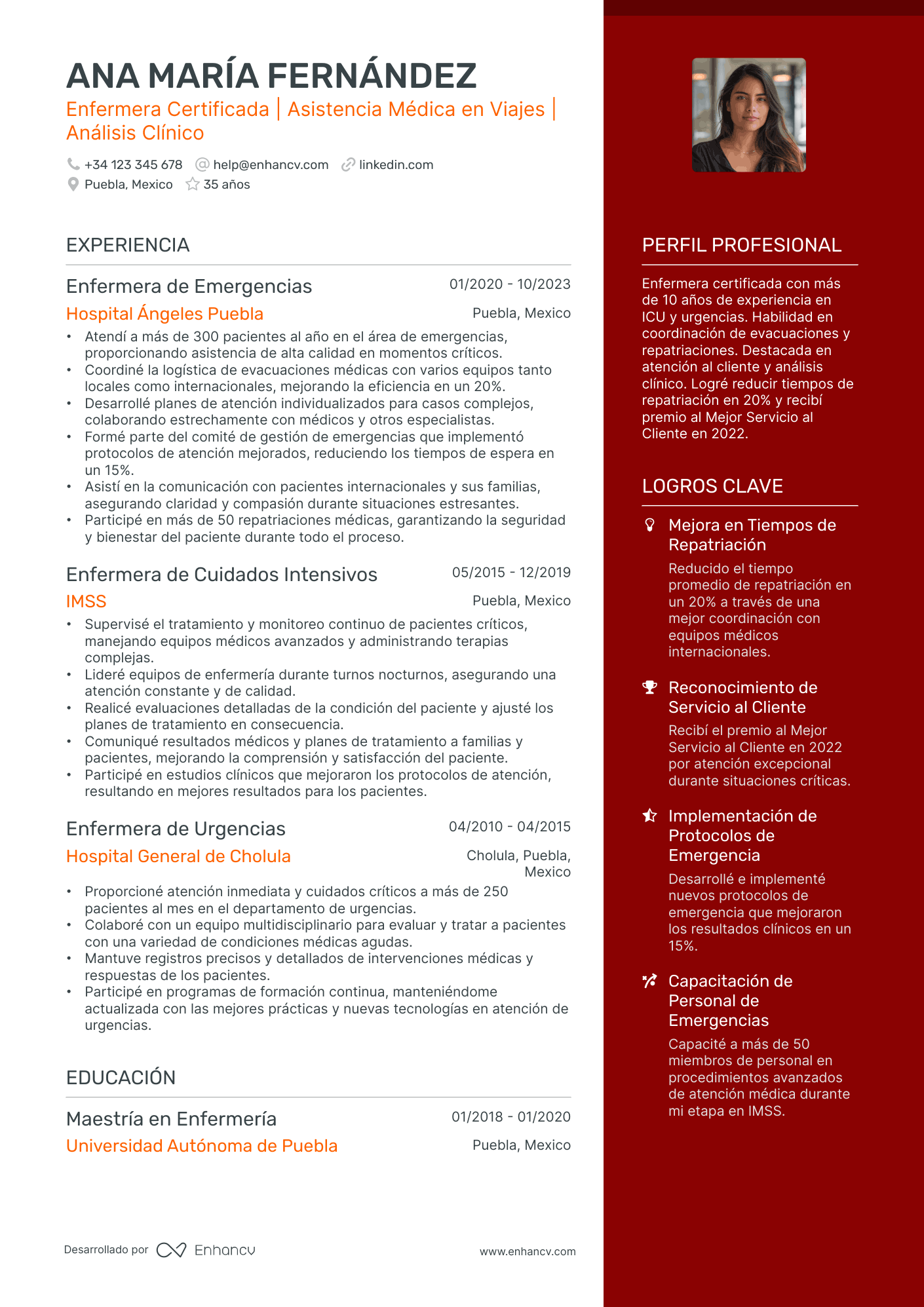 CV Enfermera: Cómo Crear un CV Imbatible (+12 Plantillas)