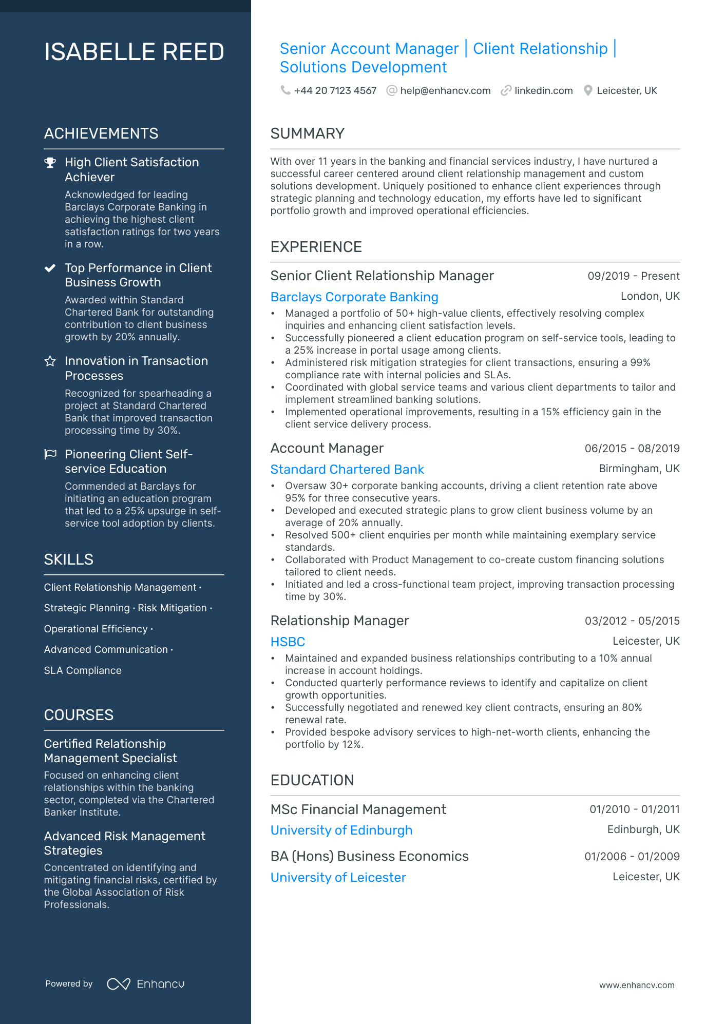 Senior Account Manager CV Examples & Guide for 2025