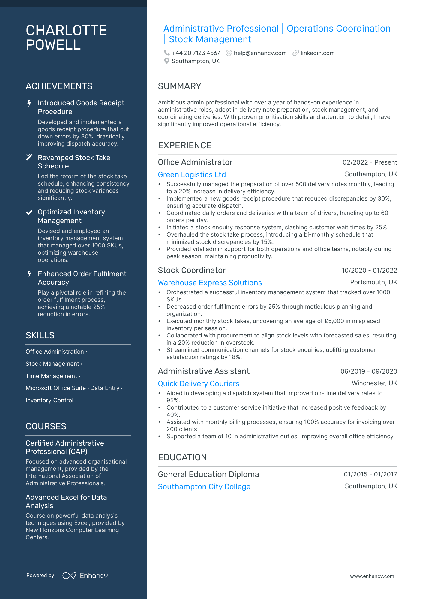 Warehouse CV Examples & Guide for 2025