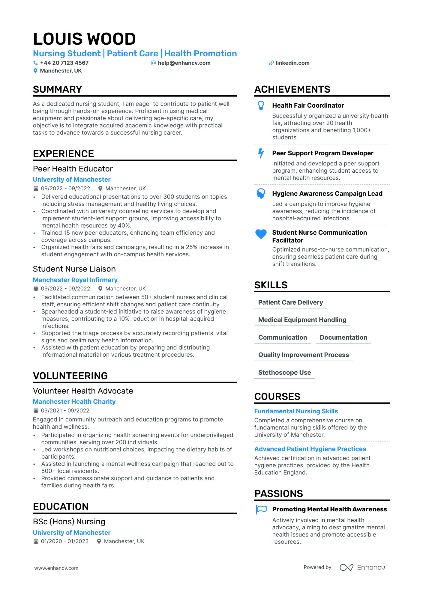 Nursing Student CV Examples & Guide for 2025