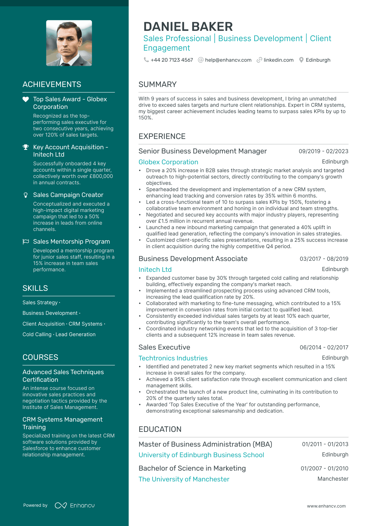 Sales Executive CV Examples & Guide for 2025