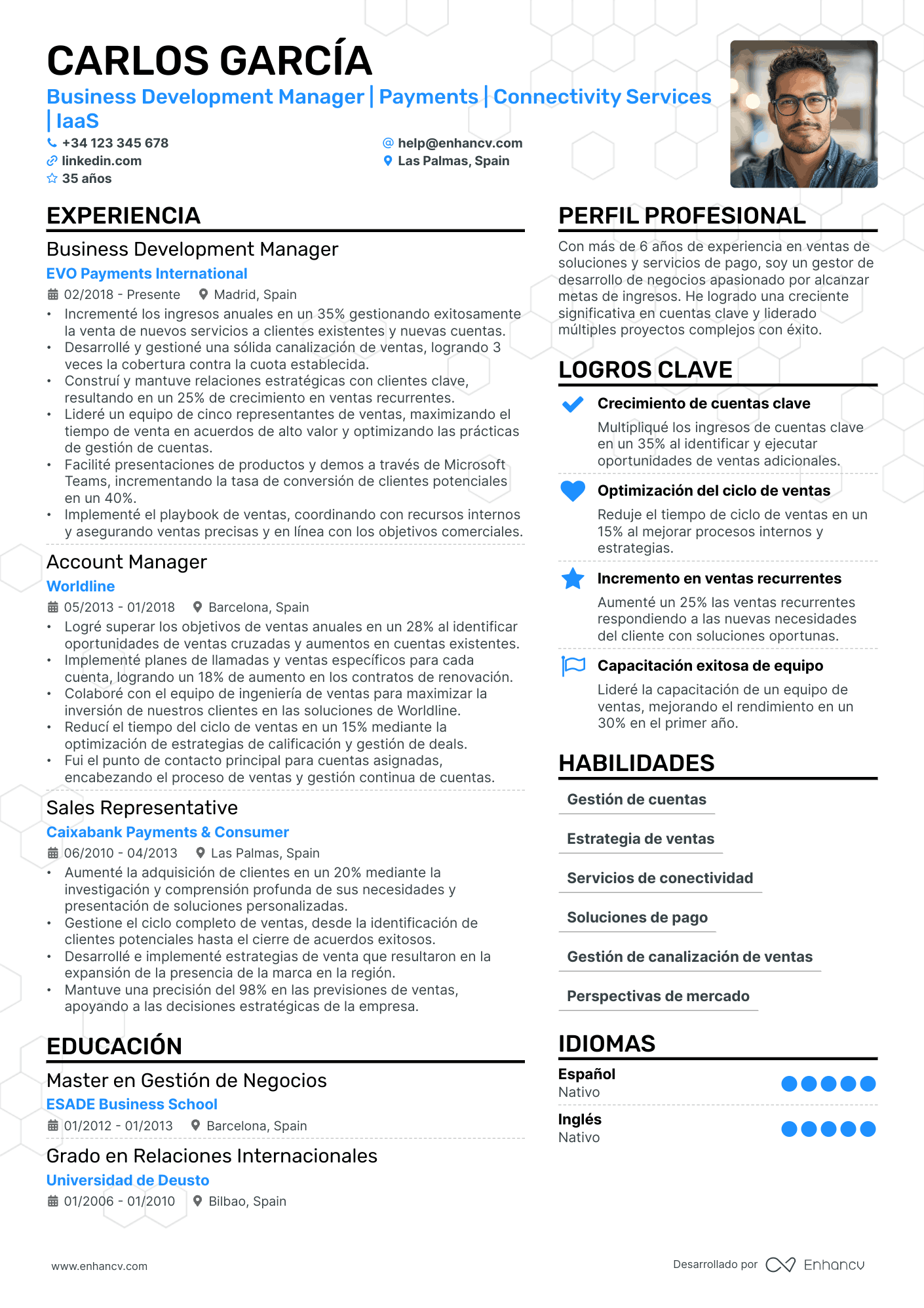 CV Director General de Empresa: Ejemplos y Plantillas