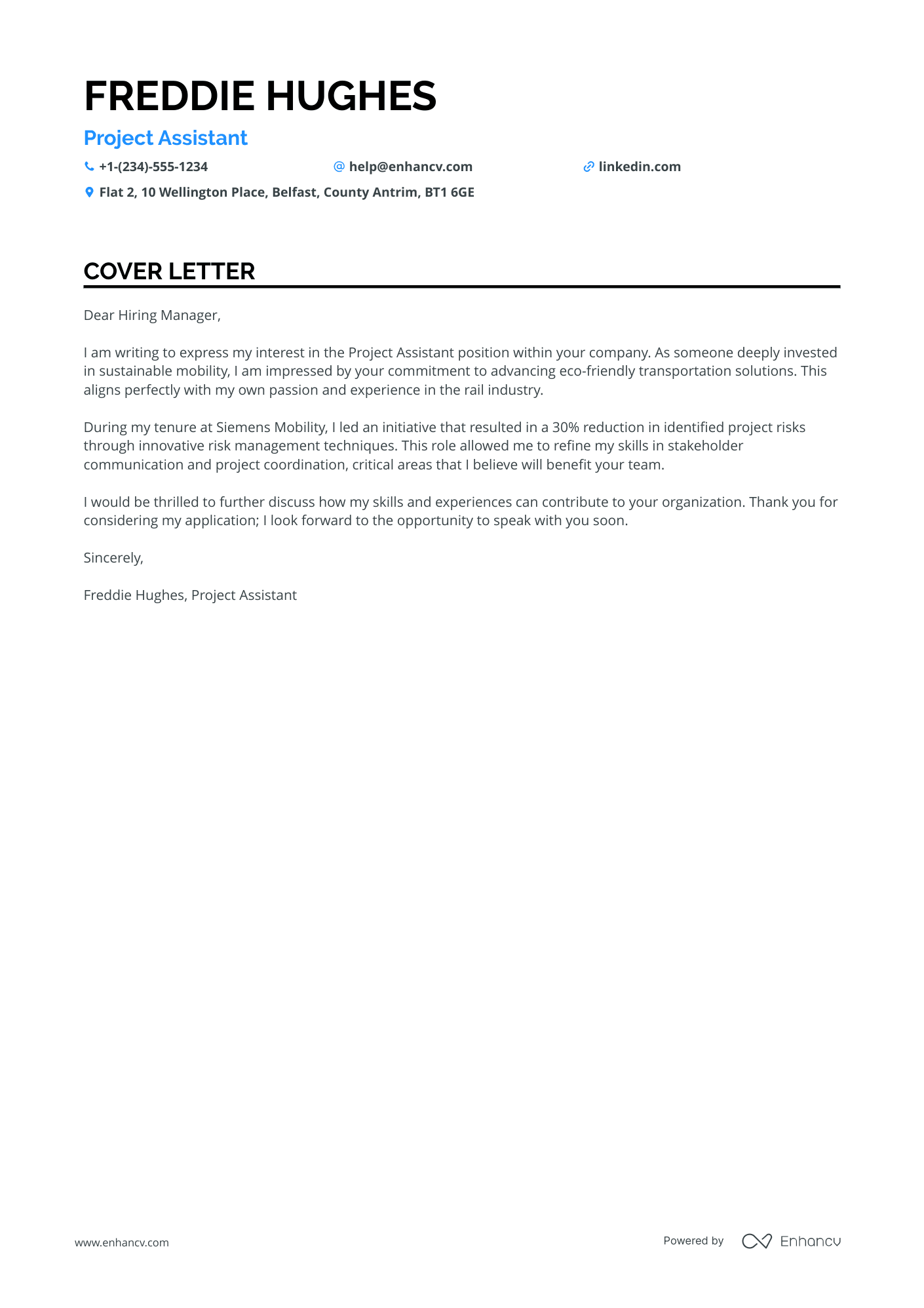 Project Engineer Cover Letter Examples & Guide for 2025