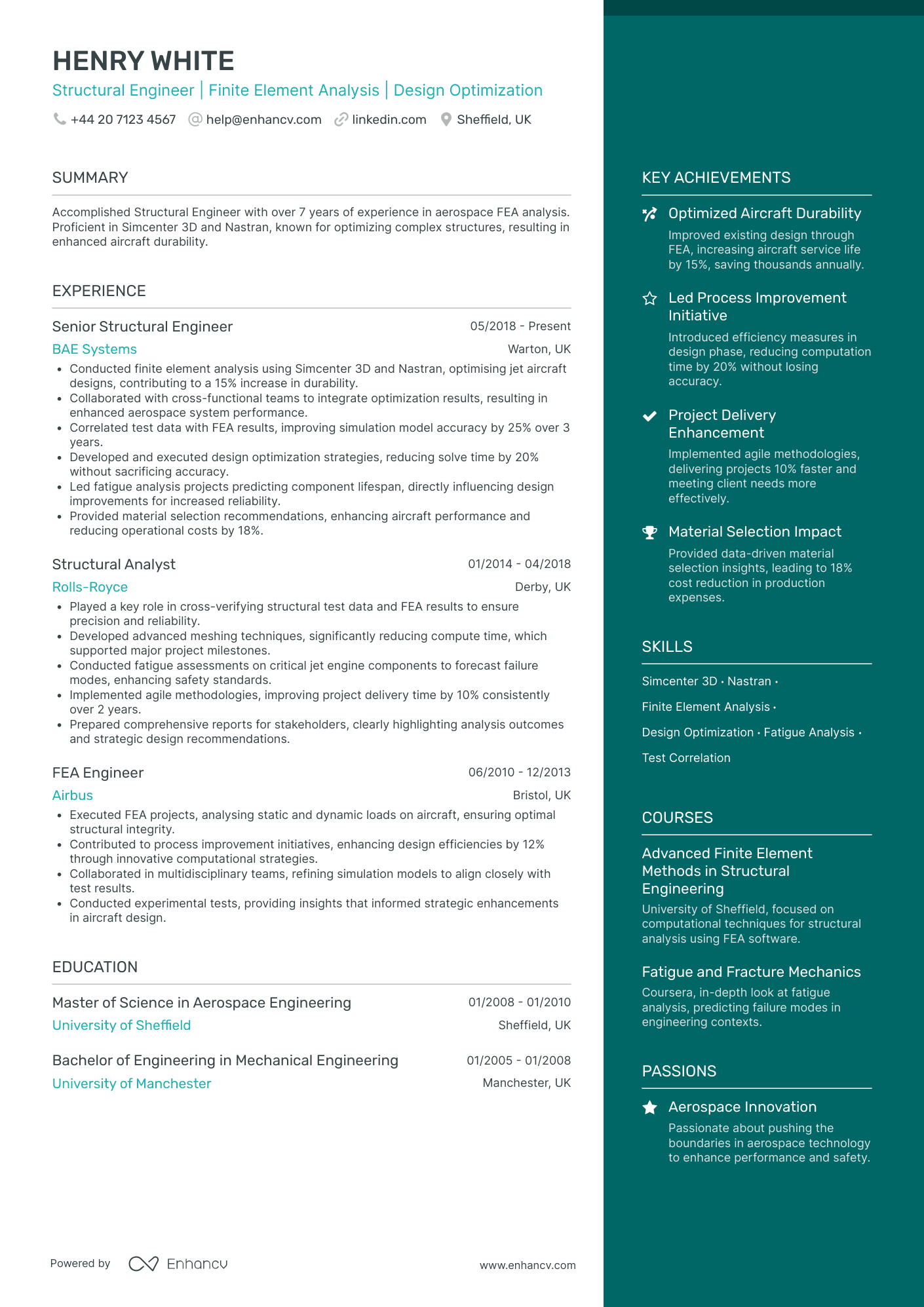 Structural Engineer CV Examples & Guide for 2026