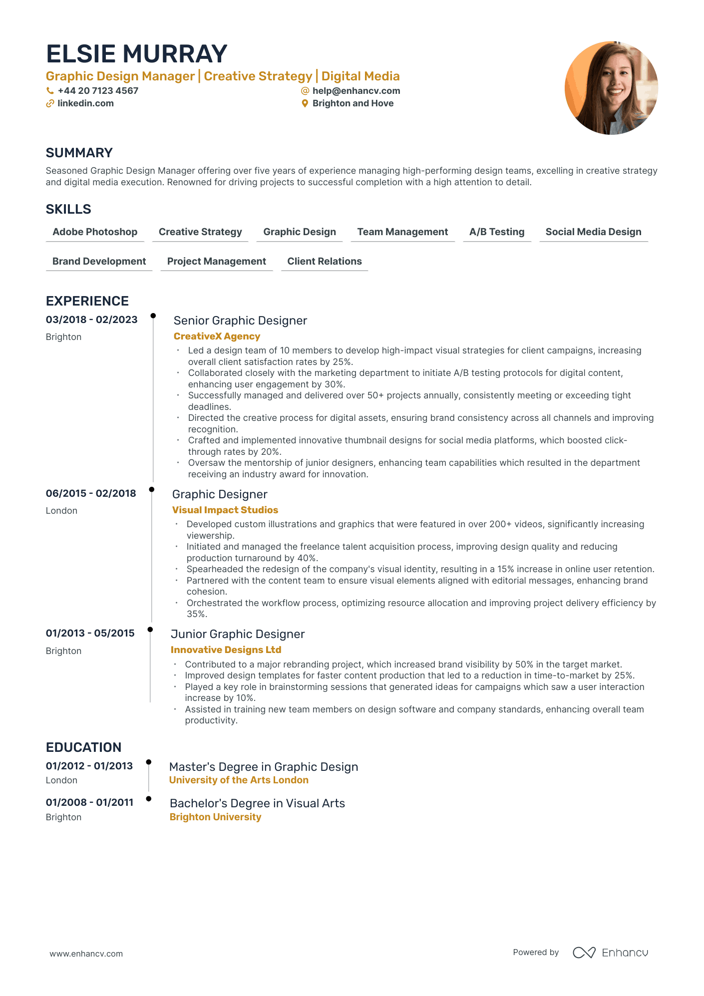 Designer CV Examples & Guide for 2025
