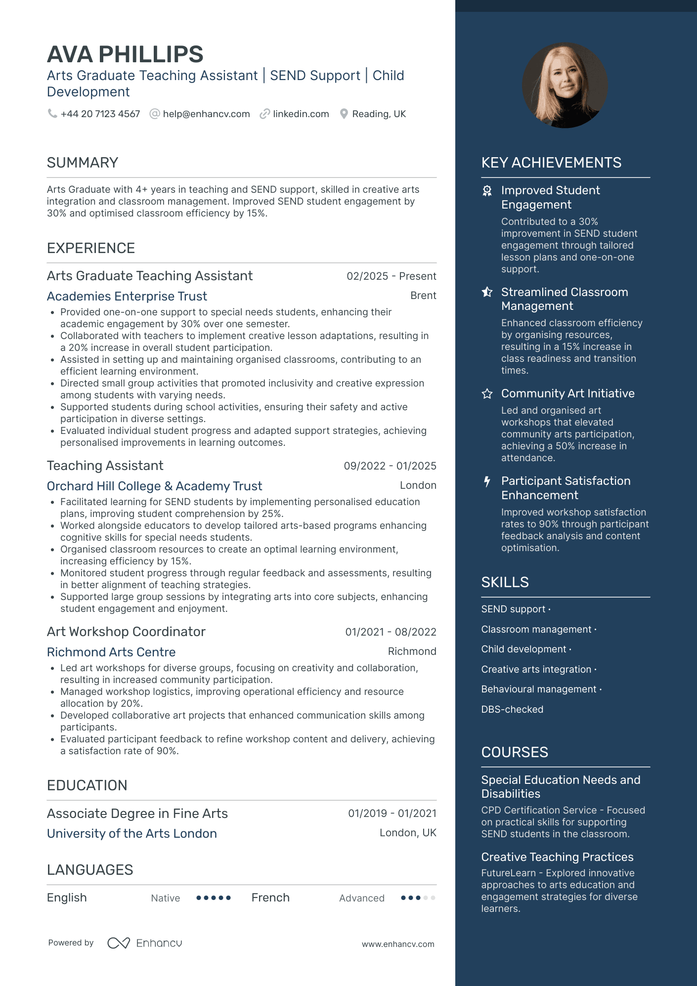 Teacher Assistant CV Examples & Guide for 2026