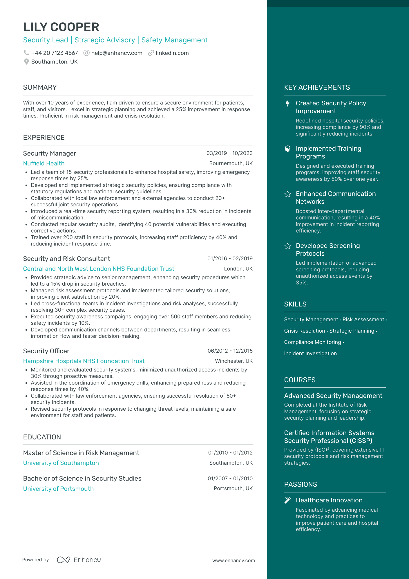 Security Guard CV Examples & Guide for 2026