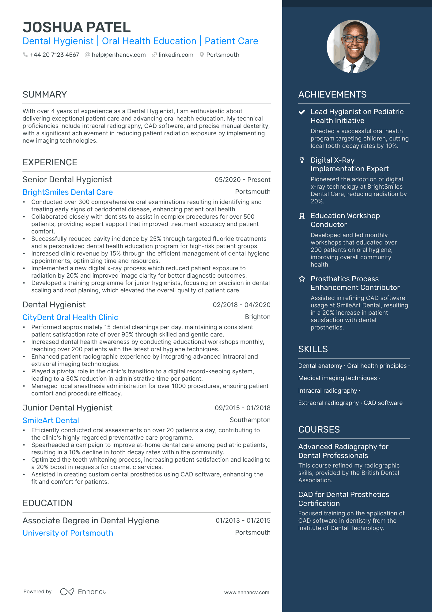 Dental Hygienist CV Examples & Guide for 2025