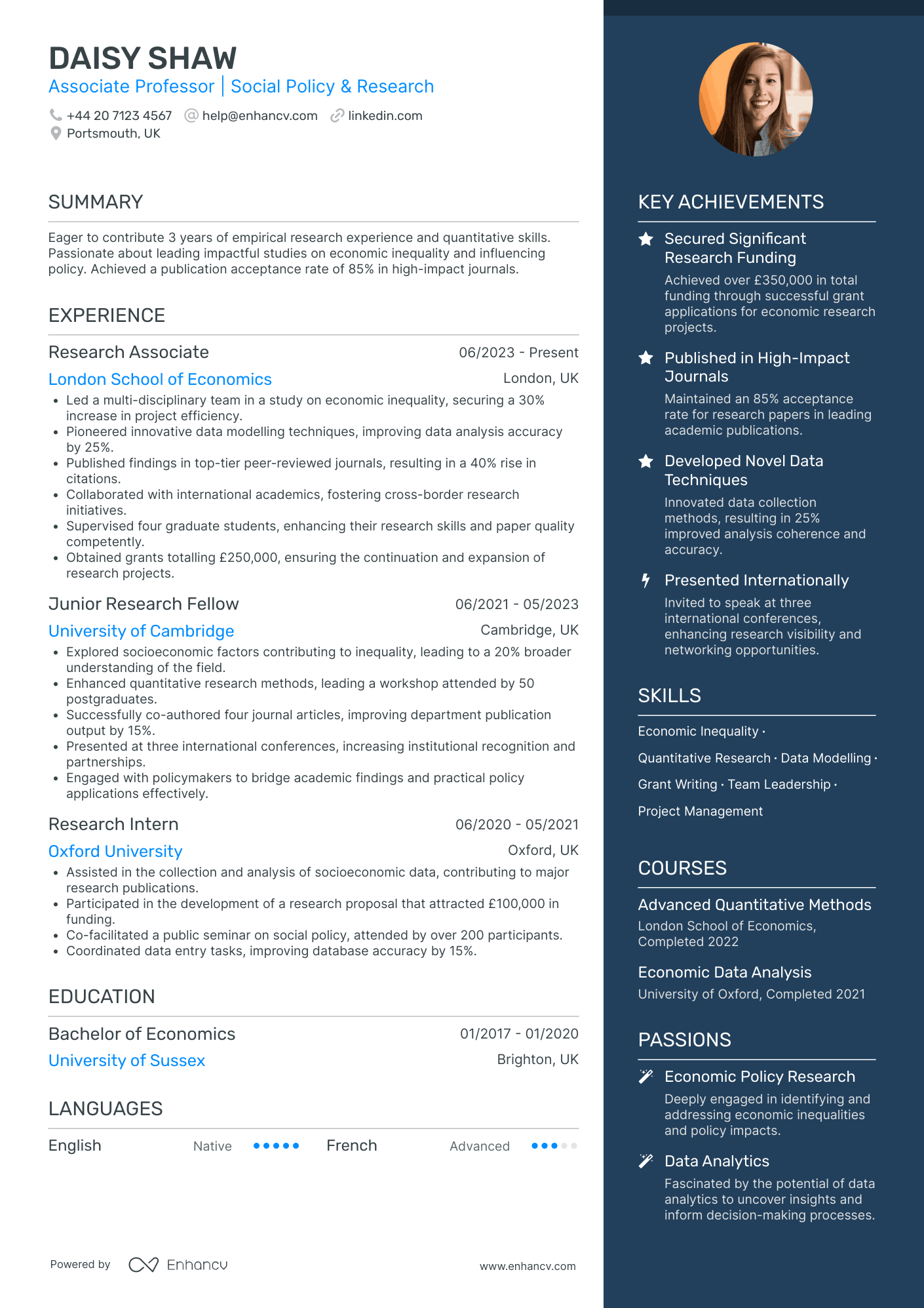 Professor CV Examples & Guide for 2026