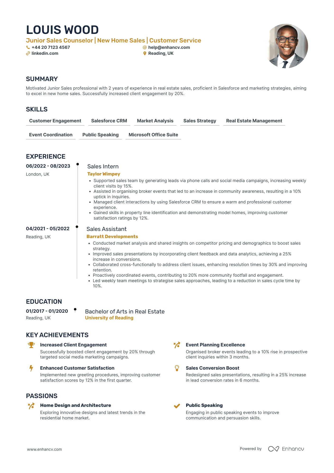 Sales Advisor CV Examples & Guide for 2025